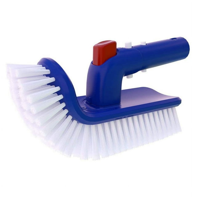 Pool Step & Corner Brush 180 Degree Rotation Handle Scrub Brush for ...