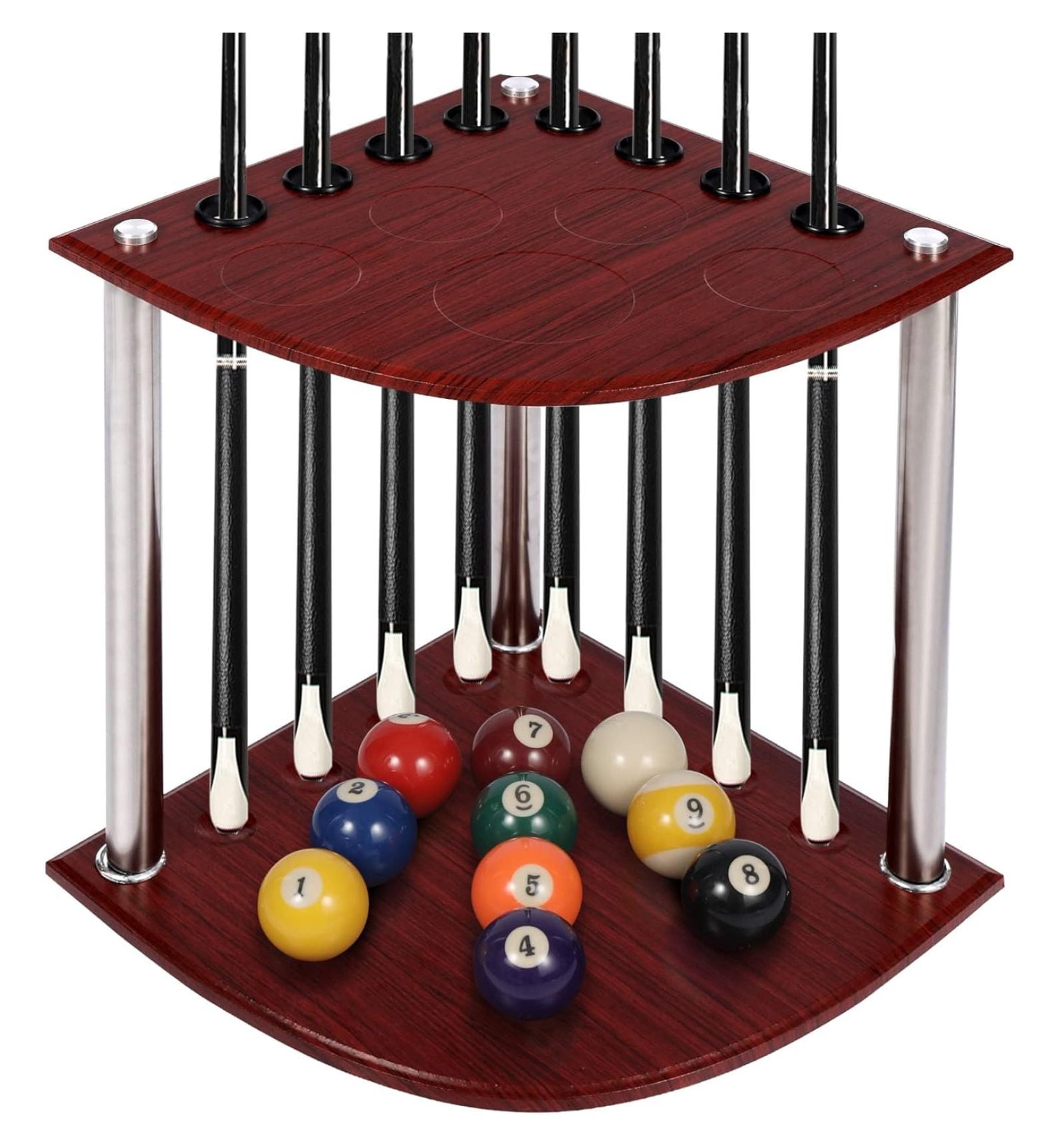 Pool Stick Holder for Billiard Room, 8 Pool Cue Holder, Easy to ...
