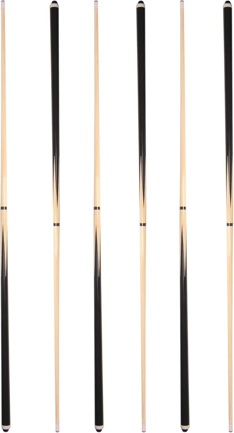 Pool Sticks 2-Piece 58 Inch Wooden Billiard Cue Hard Wood Pool Cues 19 ...