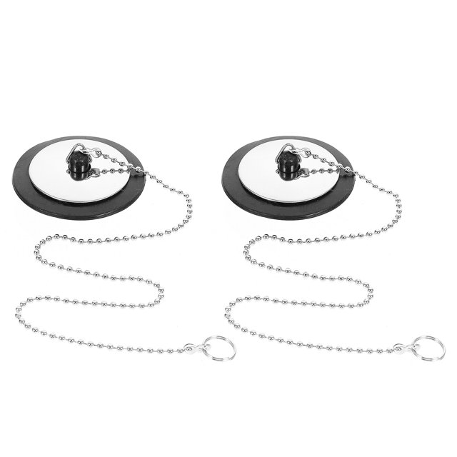 Pool Stopper Bathtub Drain Plug Sink Kitchen with Chain Drains Bathroom ...