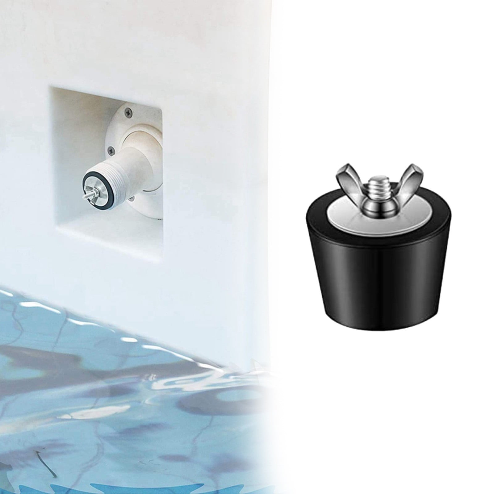 Pool Stopper C, Swimming Pool Line Plugs Stainless Heavy Duty Rubber ...