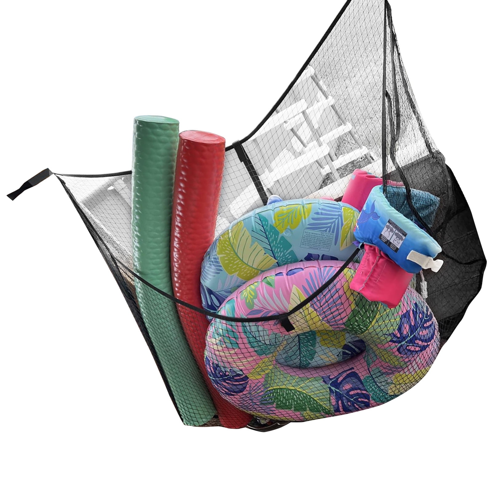 Pool Storage Bag Pool Float Toy Storage Net Float & Toy Organizers for ...