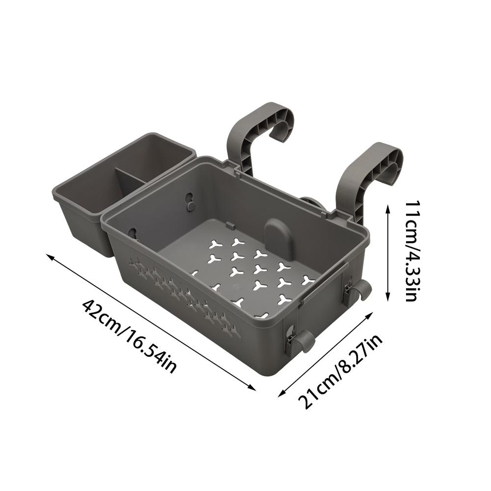 Pool Storage Basket Plastic Hanging Pool Mesh Organizer Hook Pool ...