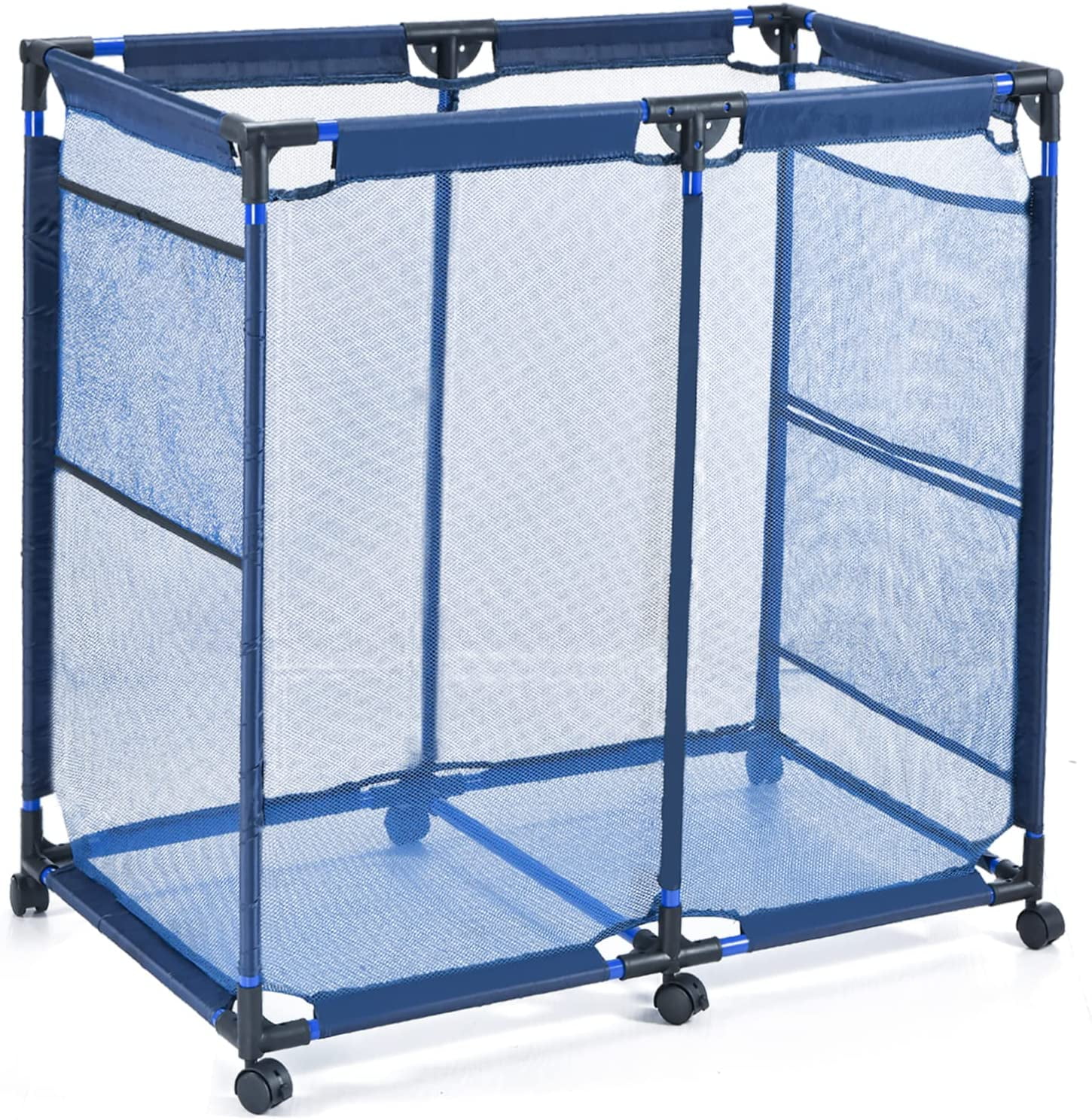 Pool Storage Bin, Rolling Pool Storage Mesh Basket Organizer, Large ...