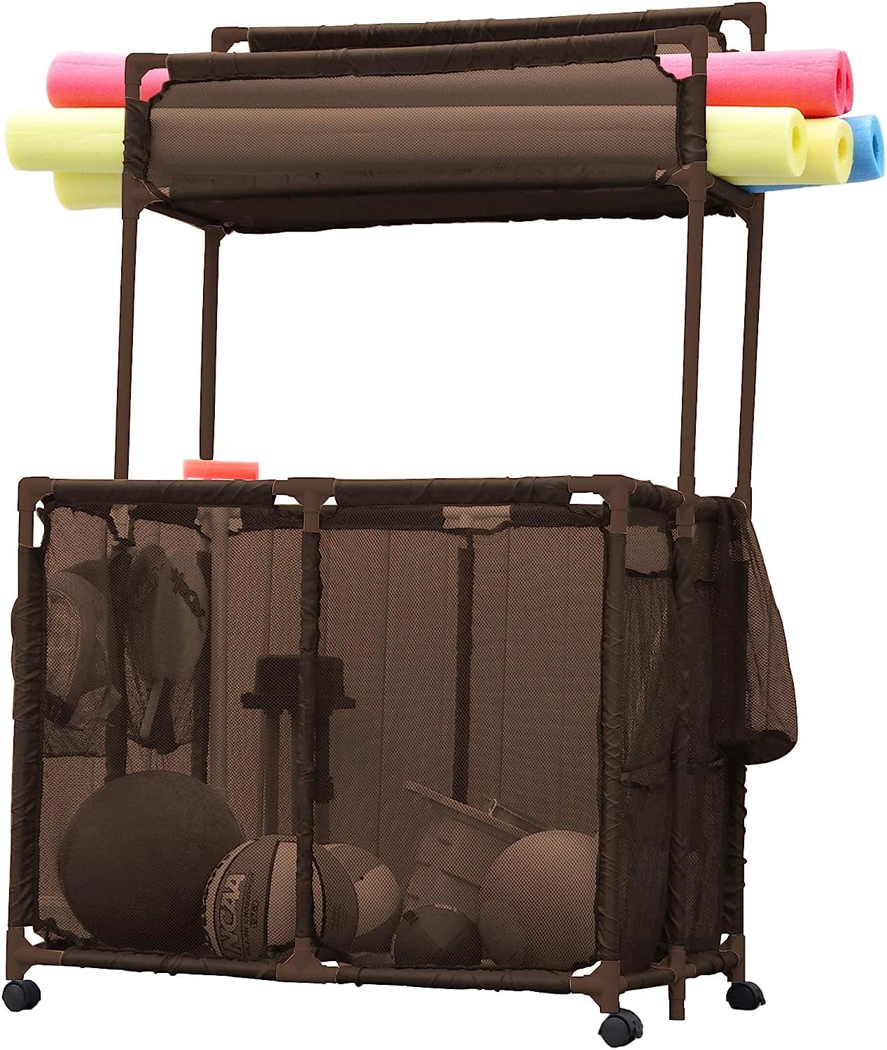 Pool Storage Equipment Organizer Holder - Noodles, Toys, Balls and ...