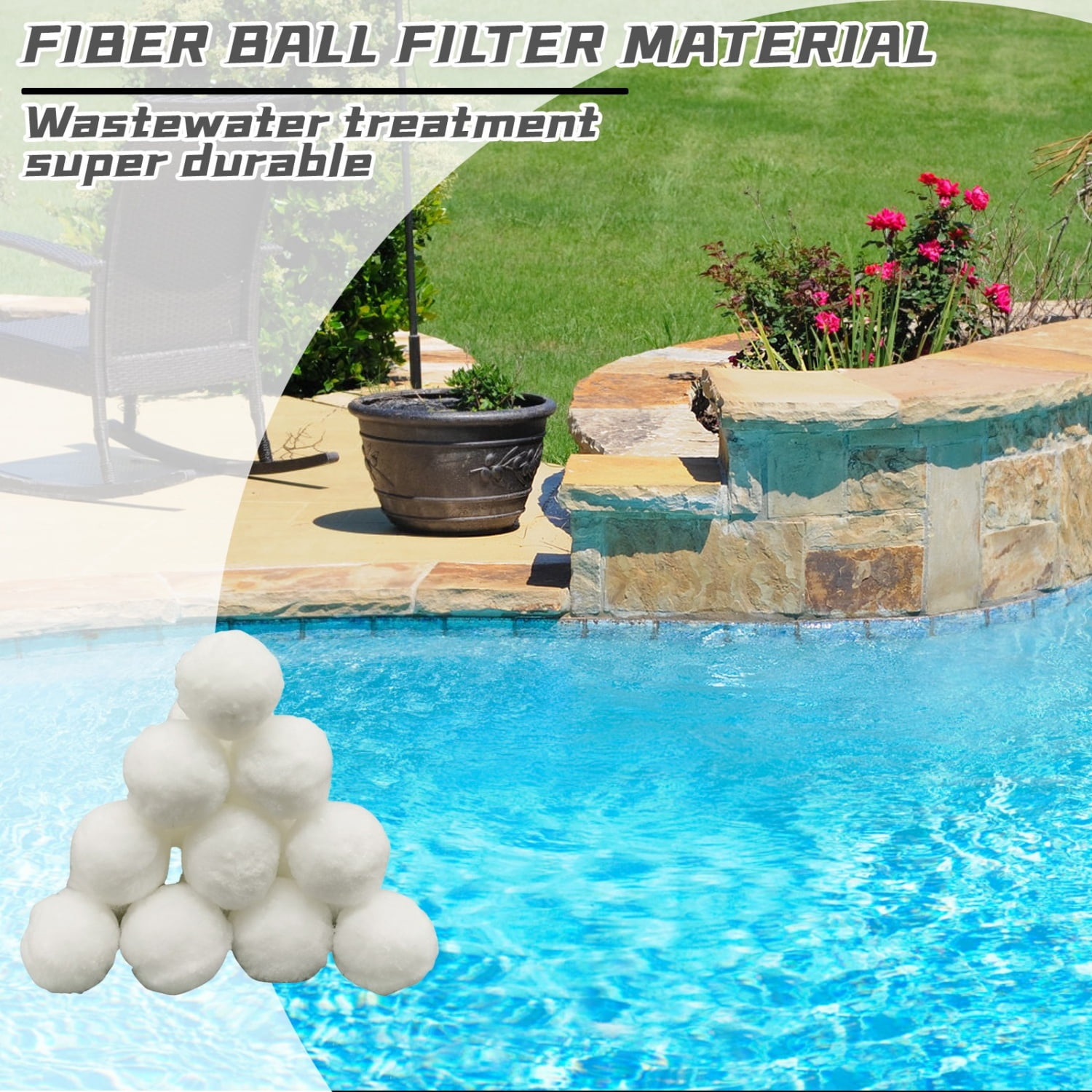 Pool Supply Pool Filter Balls - Eco-Friendly Fiber Filter Media For ...