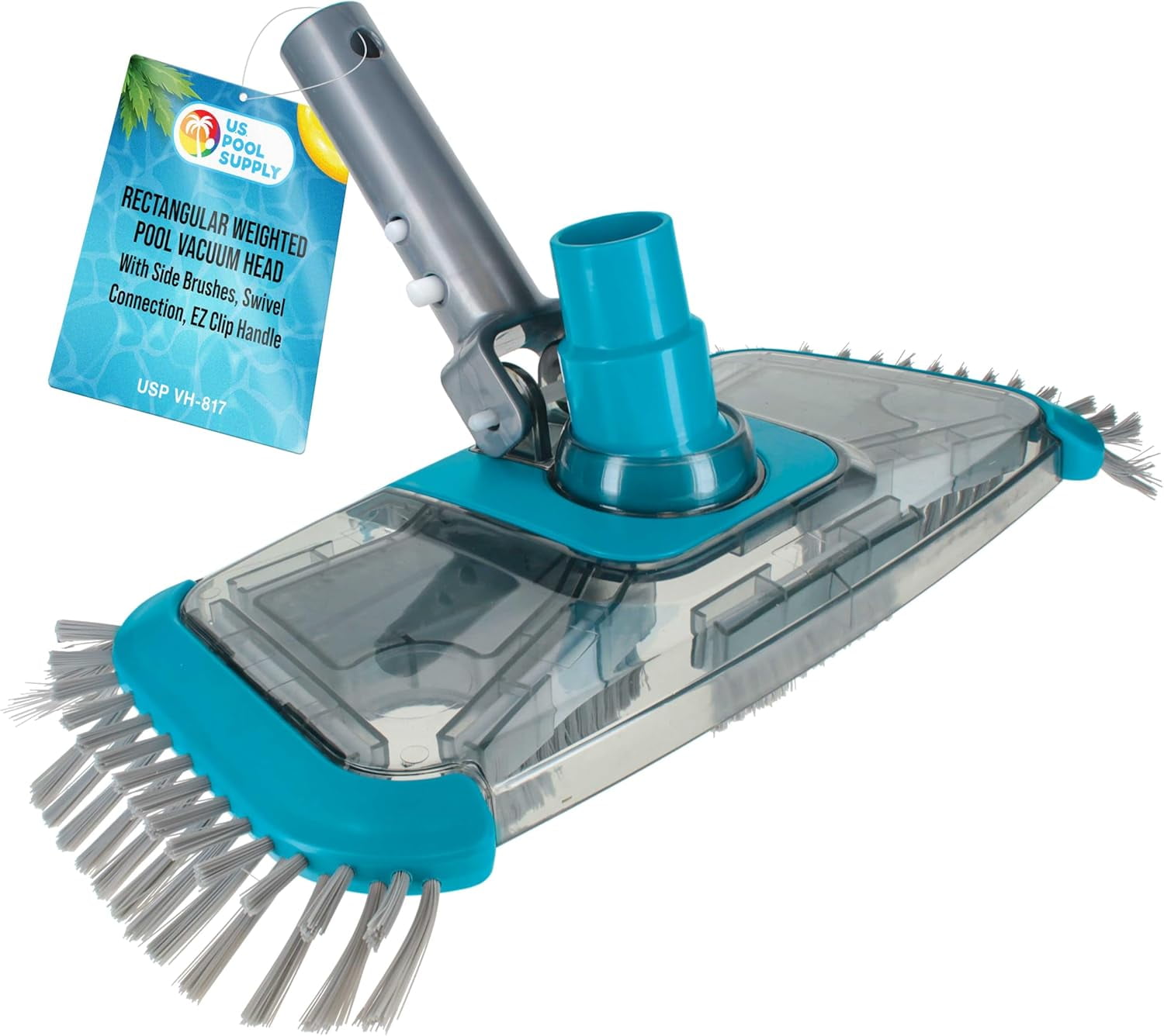 Pool Supply Premium Rectangular Weighted Pool Vacuum Head with Side ...