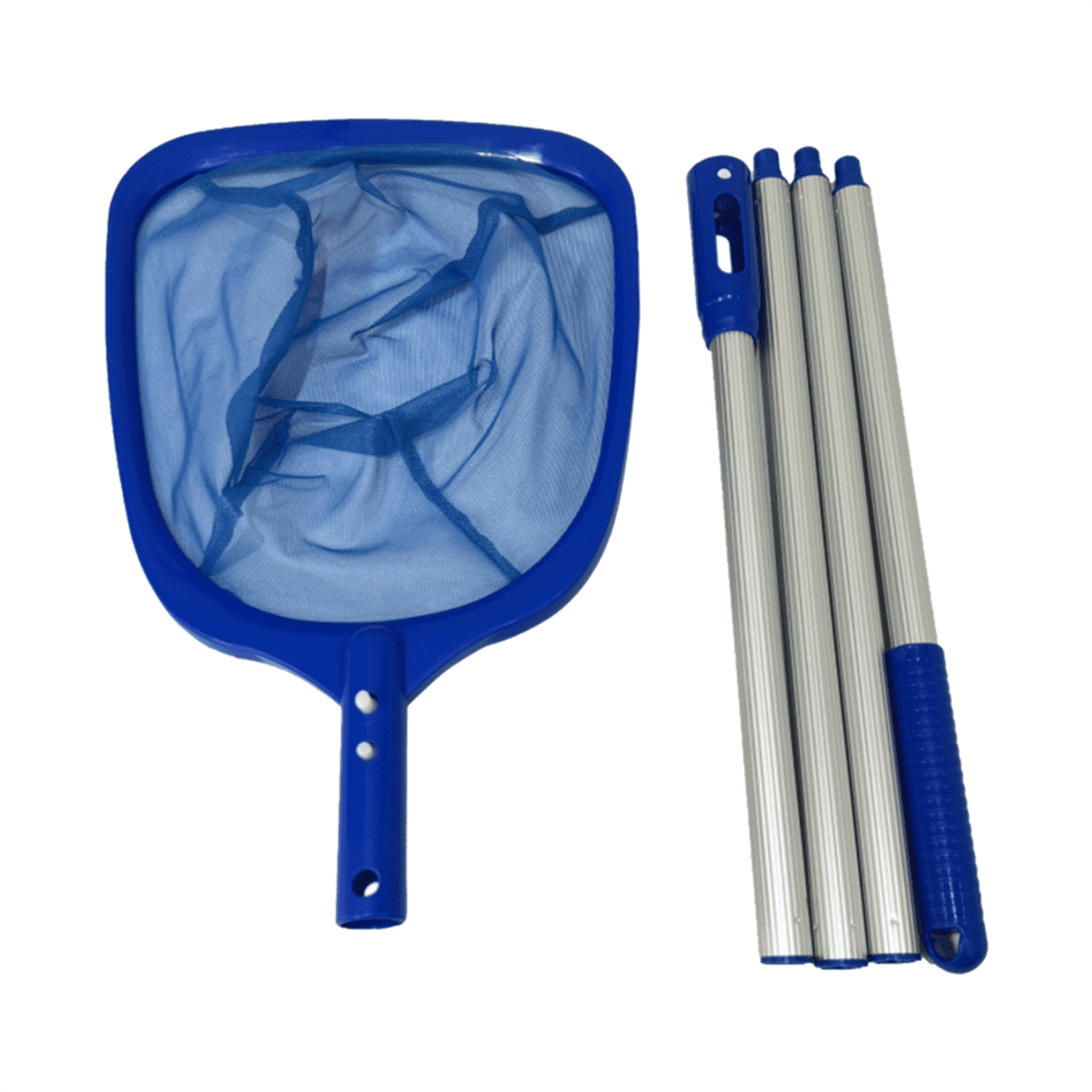 Pool Supply Swimming Pool Leaf Skimmer Net 4 Aluminum Pole Sections ...