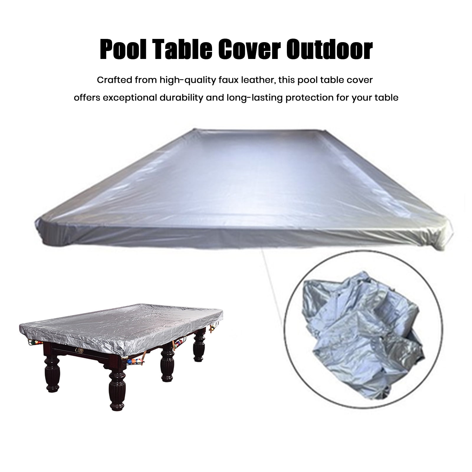 Pool Table Cover Heavy Duty Billiard Pool Table Cover Waterproof ...