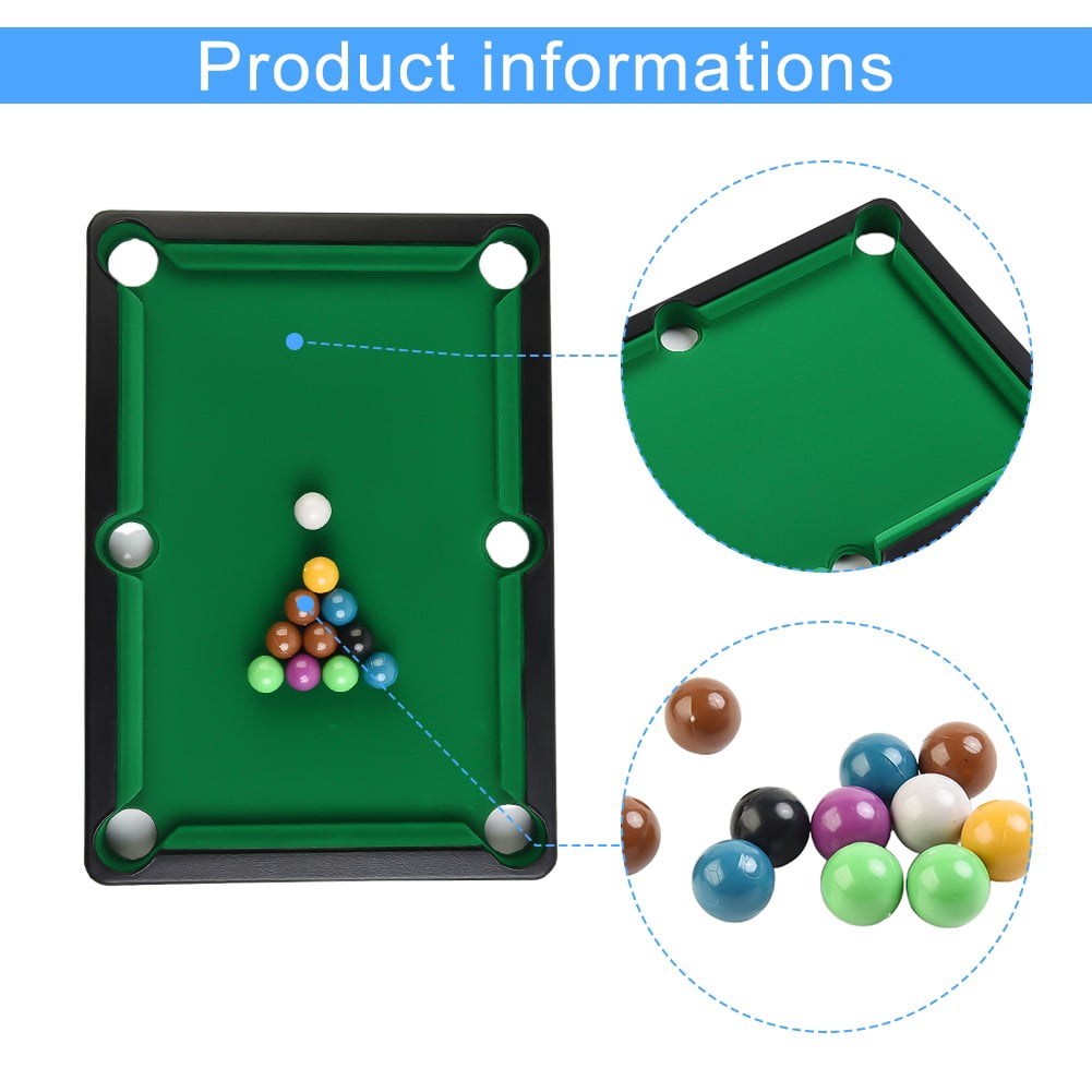 Pool Table Playset Top Game for Kids Adults Portable Interactive Stress ...