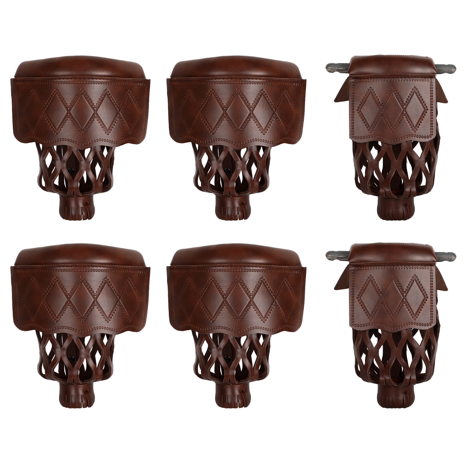 Pool Table Pockets Set of 6, PU Leather Pool Table Billiard Pockets ...