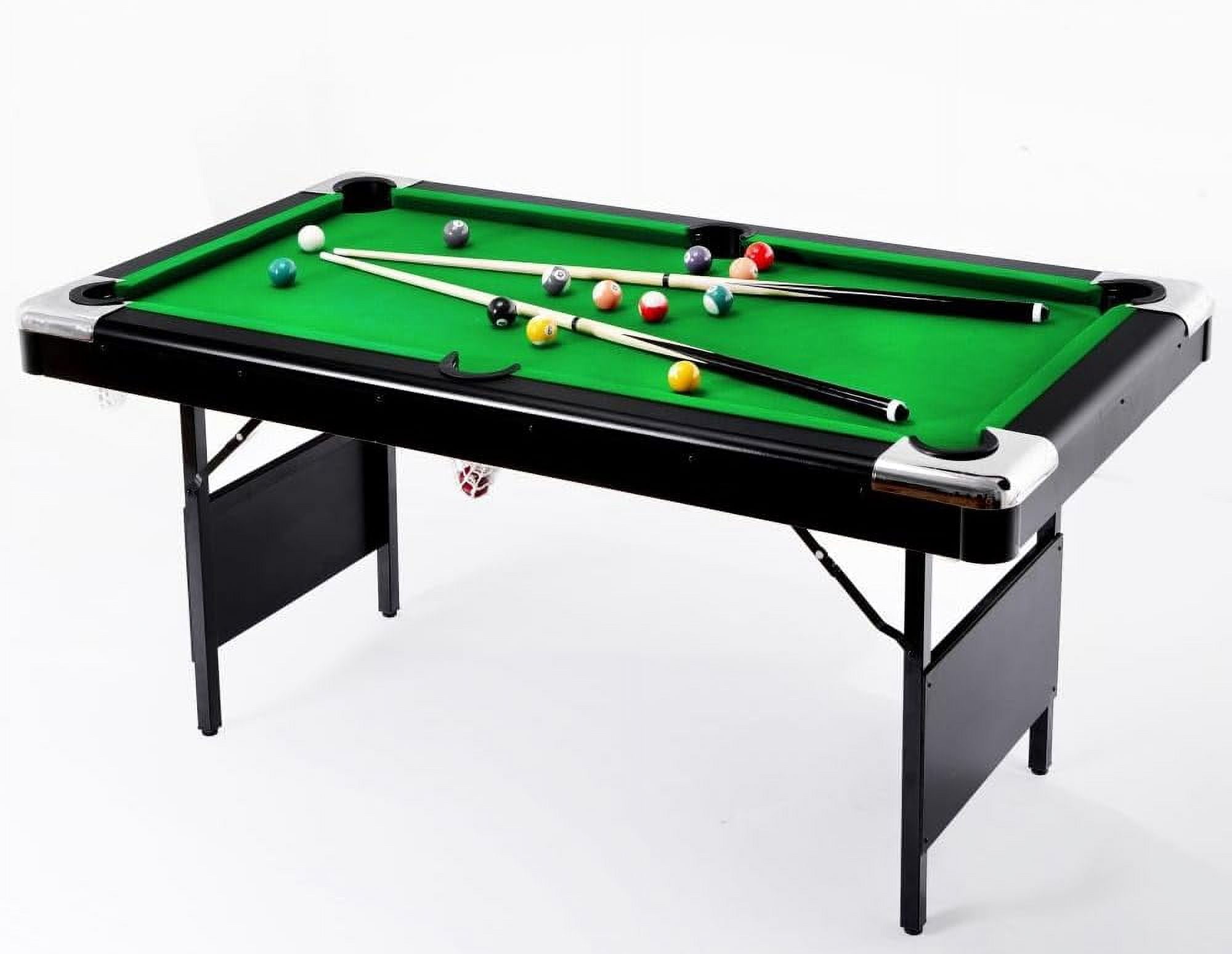 Pool Table, Portable Foldable Billiard Table, Travel Pool Table with ...