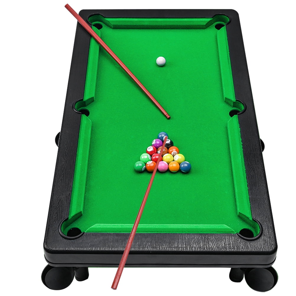 Pool Tables for Home Tabletop Game Kids Mini Billiard Set Large Plastic ...
