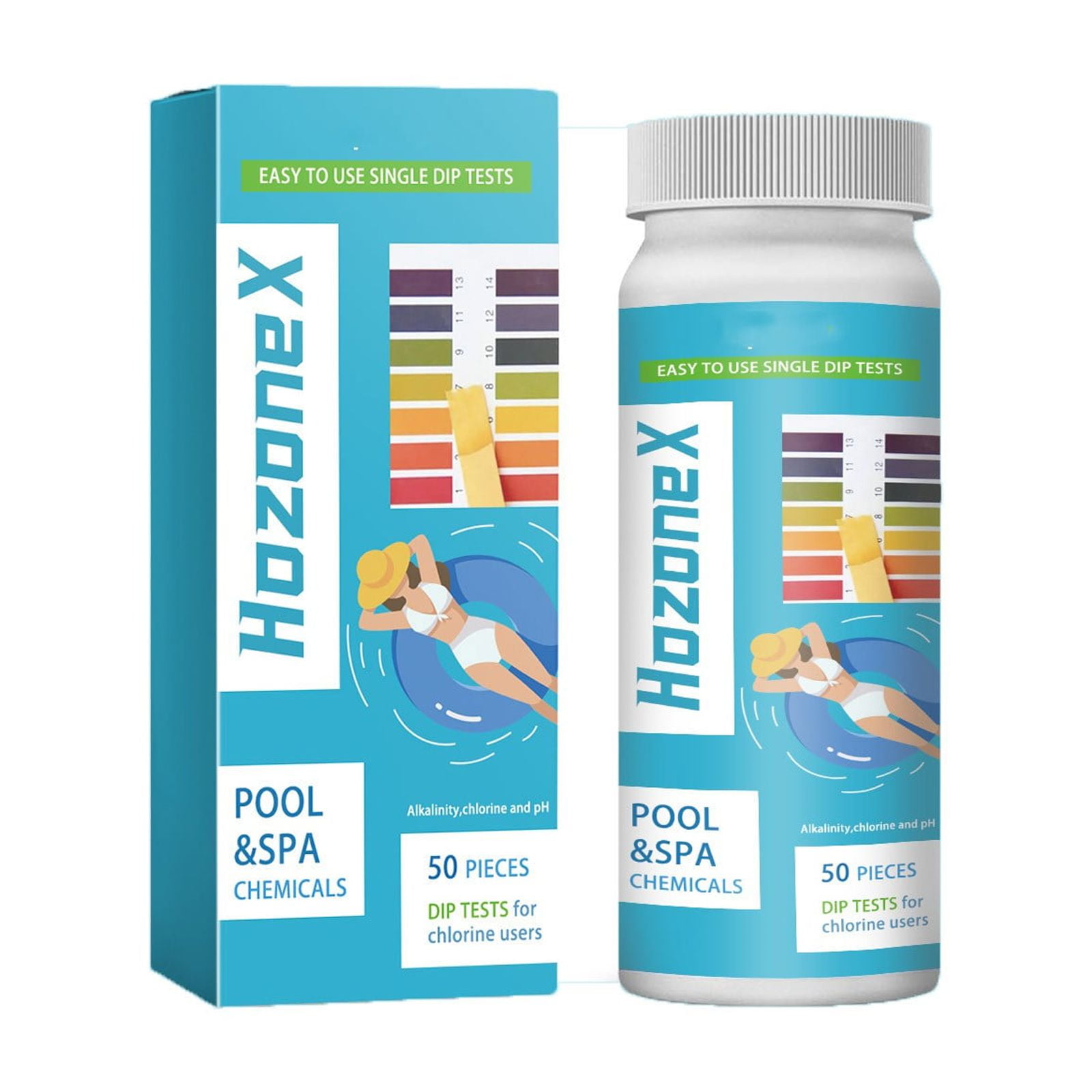 Pool Test Strips - 3-in-1 Pool Water Testing Kit for Chlorine/Bromine ...