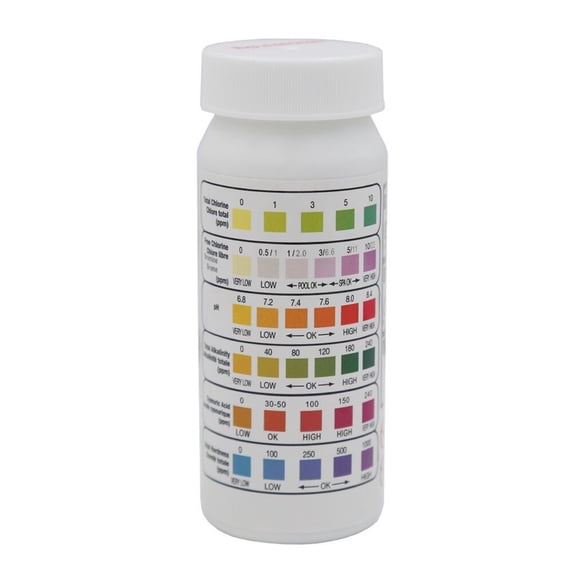 Pool Test Strips,6 in 1 Test Strips for Pool/Spa,Water Chemical Testing ...