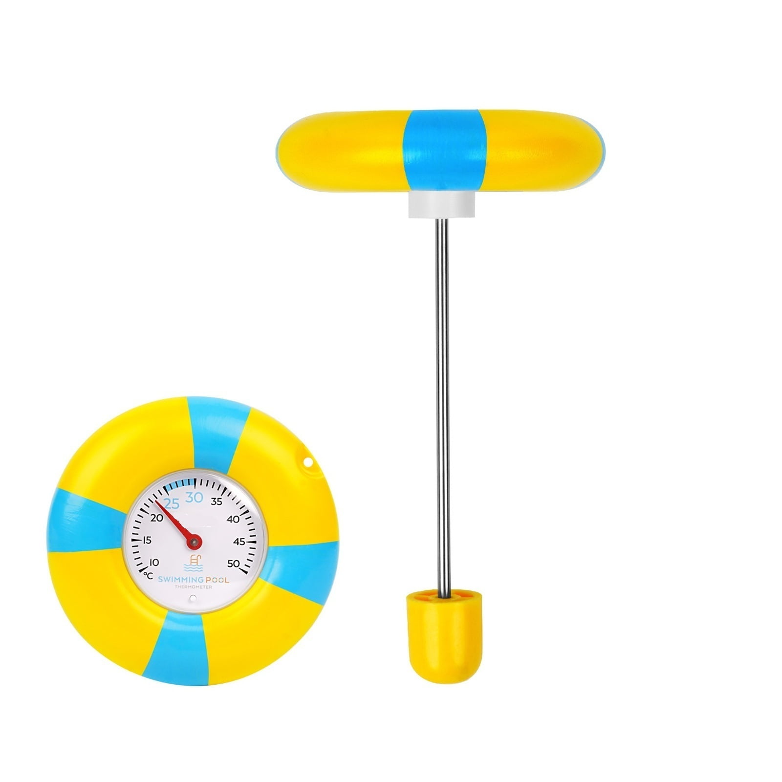 Pool Thermometer Dial, ABS Stainless Steel Construction for Measuring ...