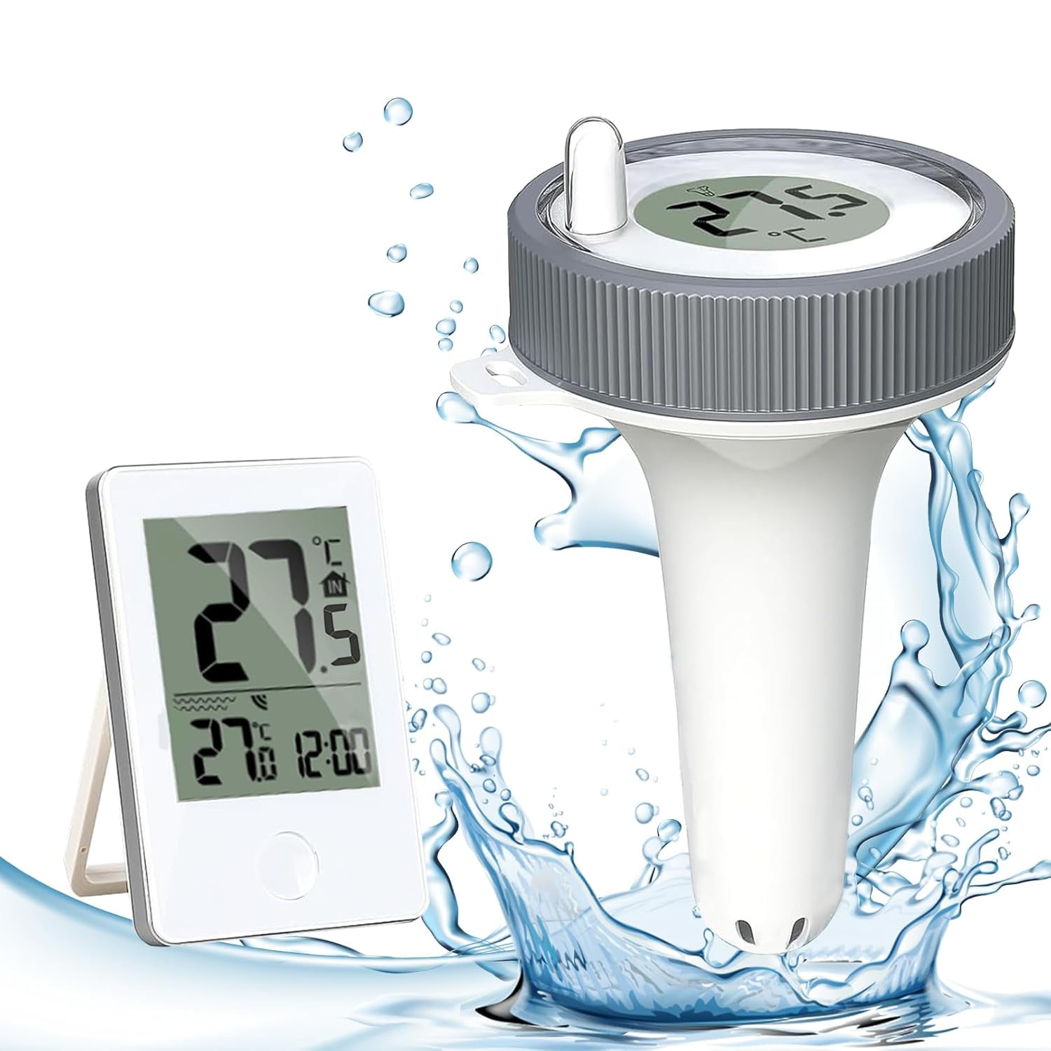 Pool Thermometer Floating Easy Read - Wireless Swimming Pool ...