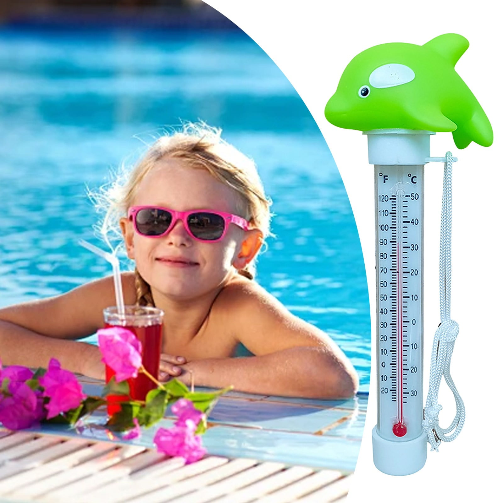 Pool Thermometer,Pool Thermometer Floating Easy Read,Floating Pool ...
