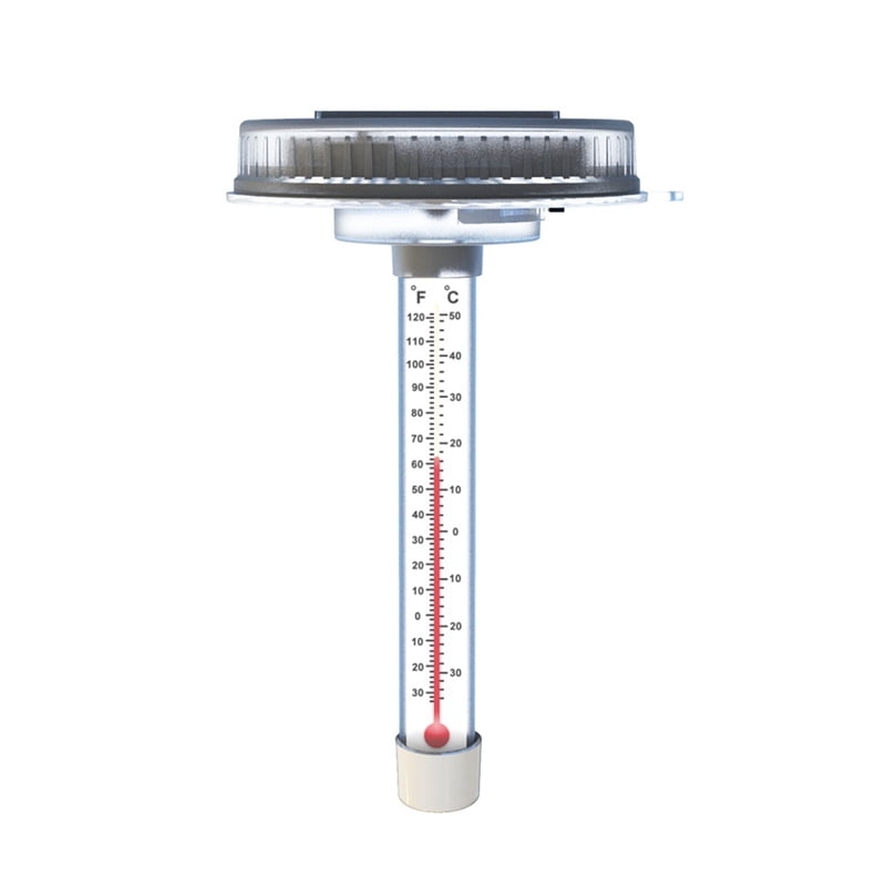 Pool Thermometer, Solar Pool Thermometer Floating, LED Swimming Pool ...