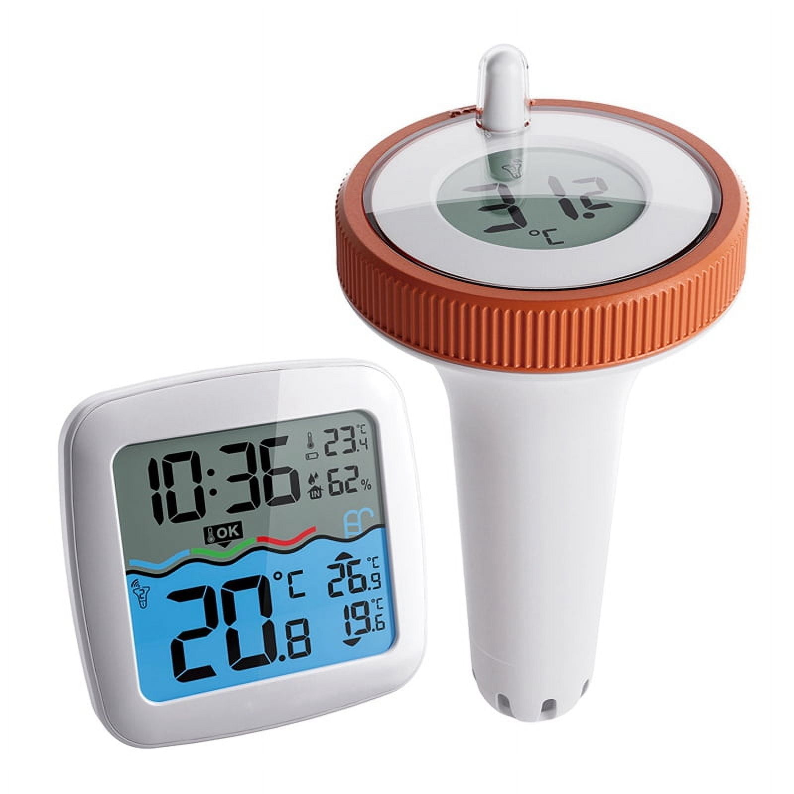 Pool Thermometer Wireless Floating Easy Read, Digital Pool Thermometers ...