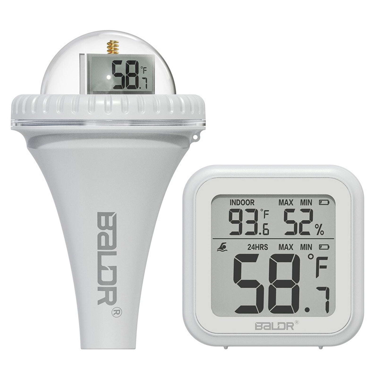 Pool Thermometer, Wireless Pool Thermometer Floating Easy Read, Pool ...
