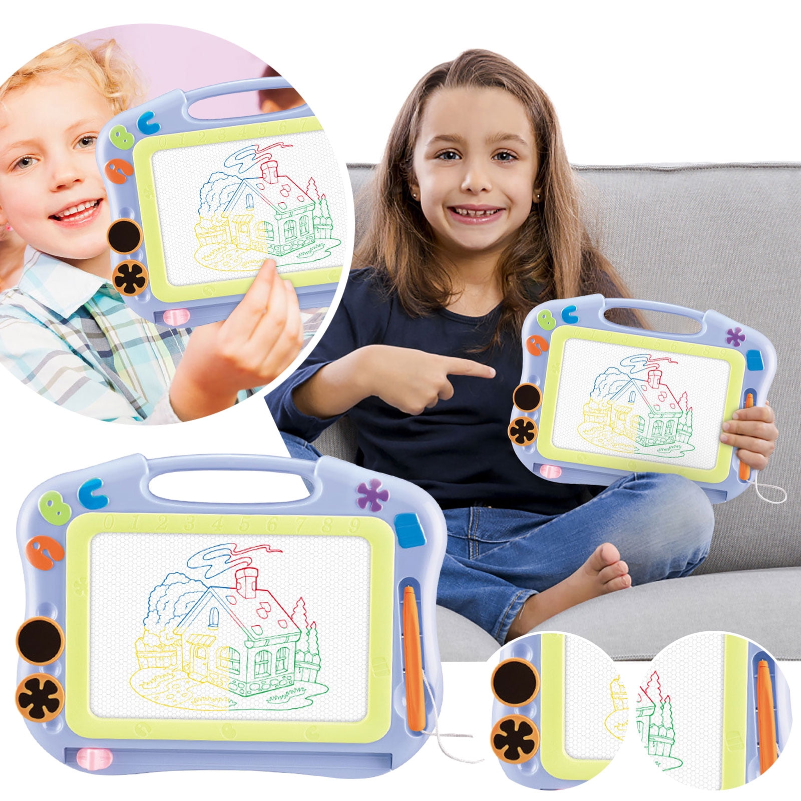 Pool Tile Wall Mop with Long Handle Play School Stuff for Kids Kindness ...