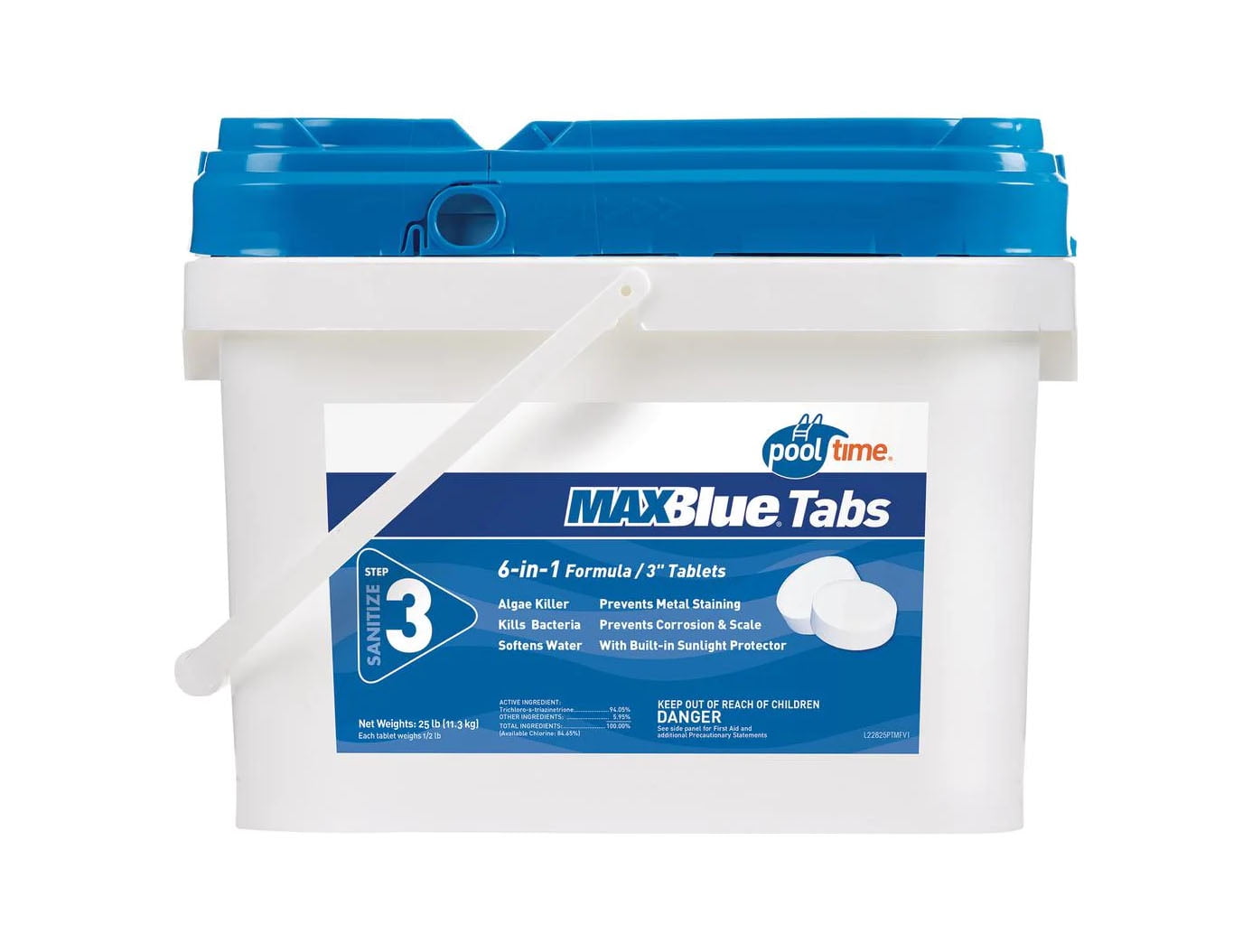 Pool Time MAXBlue 3 in. Tablets 25lbs - Walmart.com