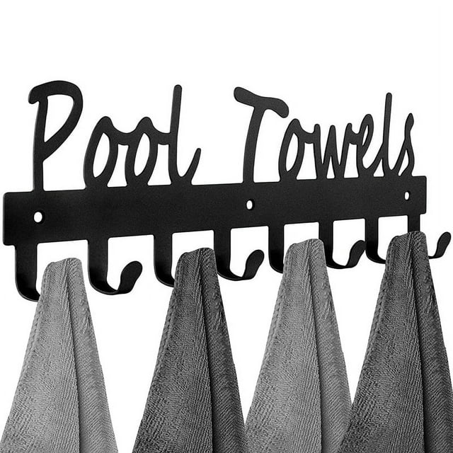Walmart Carbon Steel Pool Towel Hooks, Wall Mount Bathroom & Kitchen ...