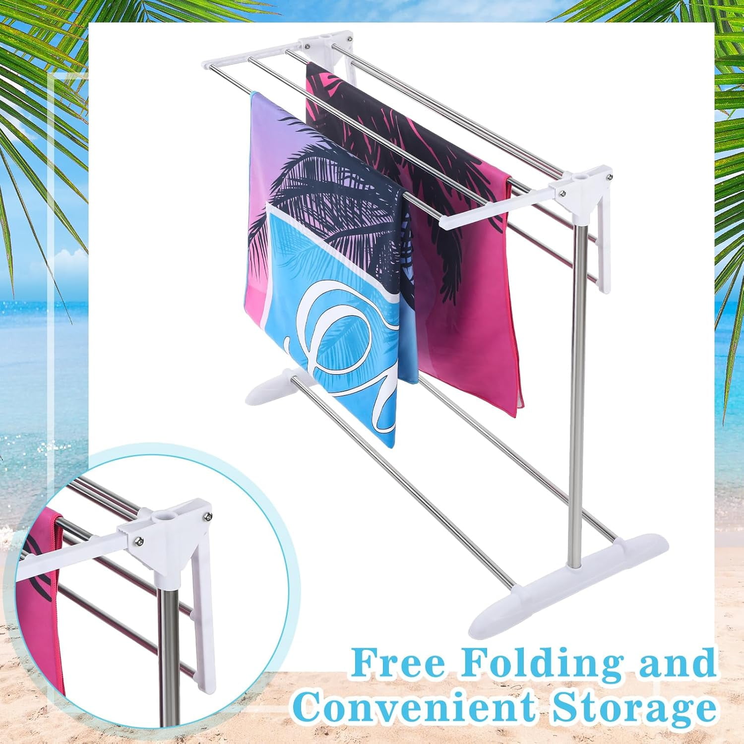 Pool Towel Rack 7 Towel Racks for Bathroom Freestanding Pool Towel Rack ...
