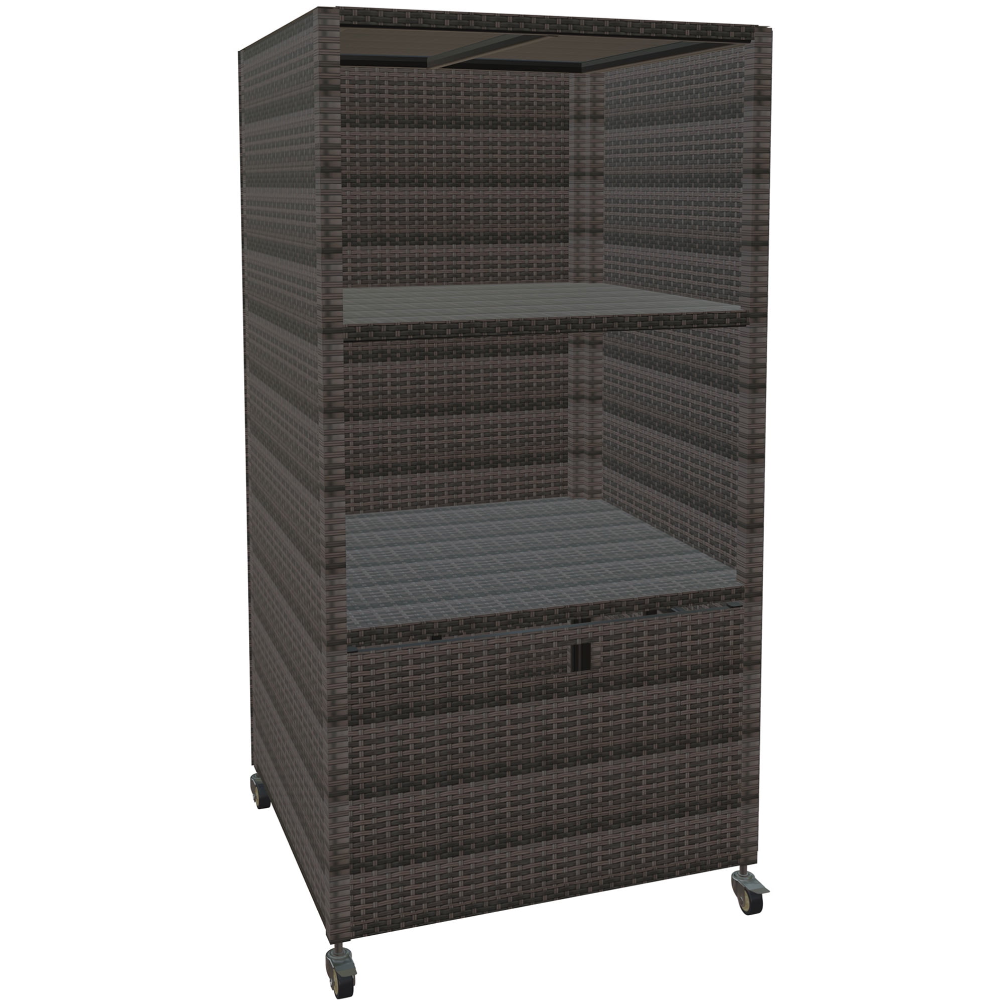 Pool Towel Rack Outdoor, Waterproof PE Plastic Rattan Wicker Pool ...