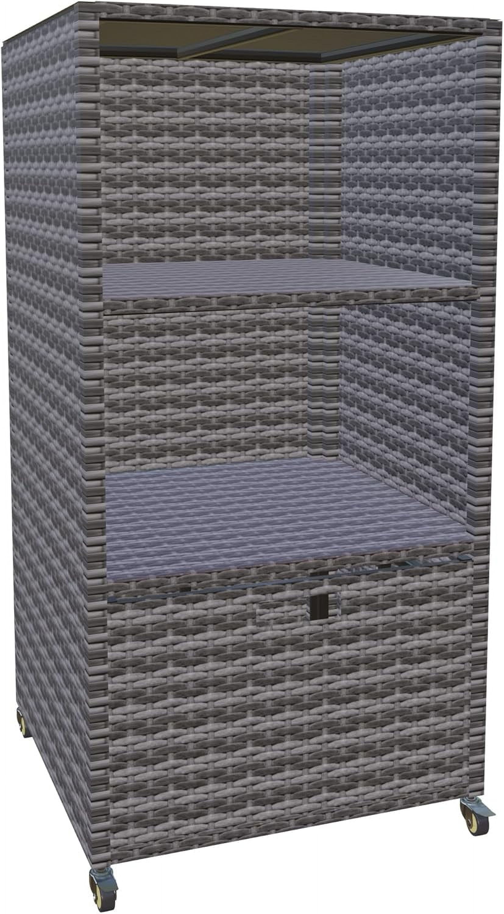 Pool Towel Rack Outdoor, Waterproof PE Plastic Rattan Wicker Pool ...