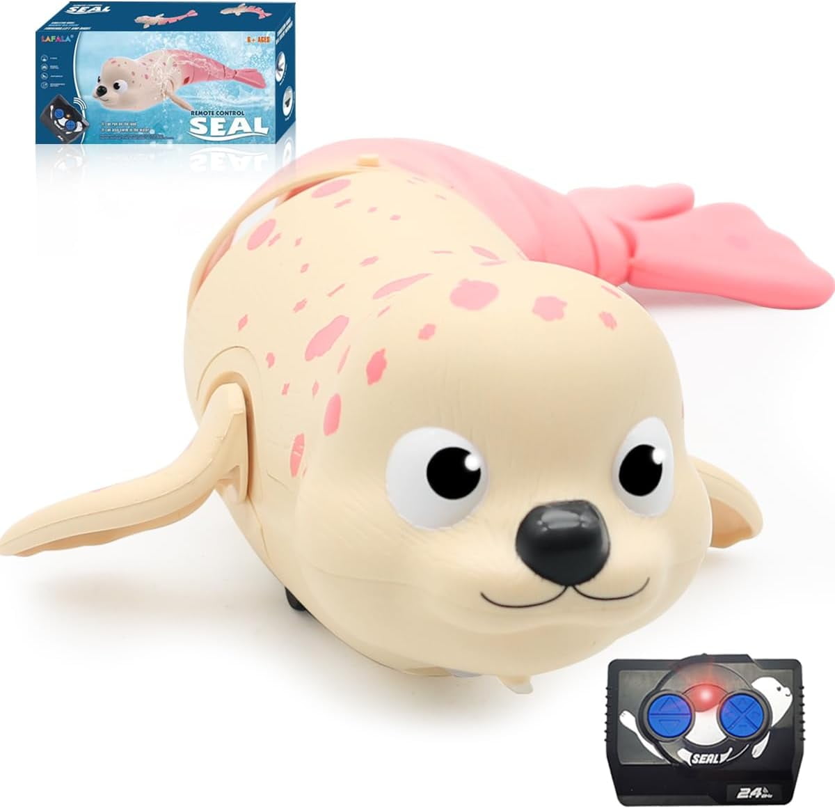 LAFALA Amphibious Remote Control Lazy Seal 2.4Ghz Rechargeable Battery ...
