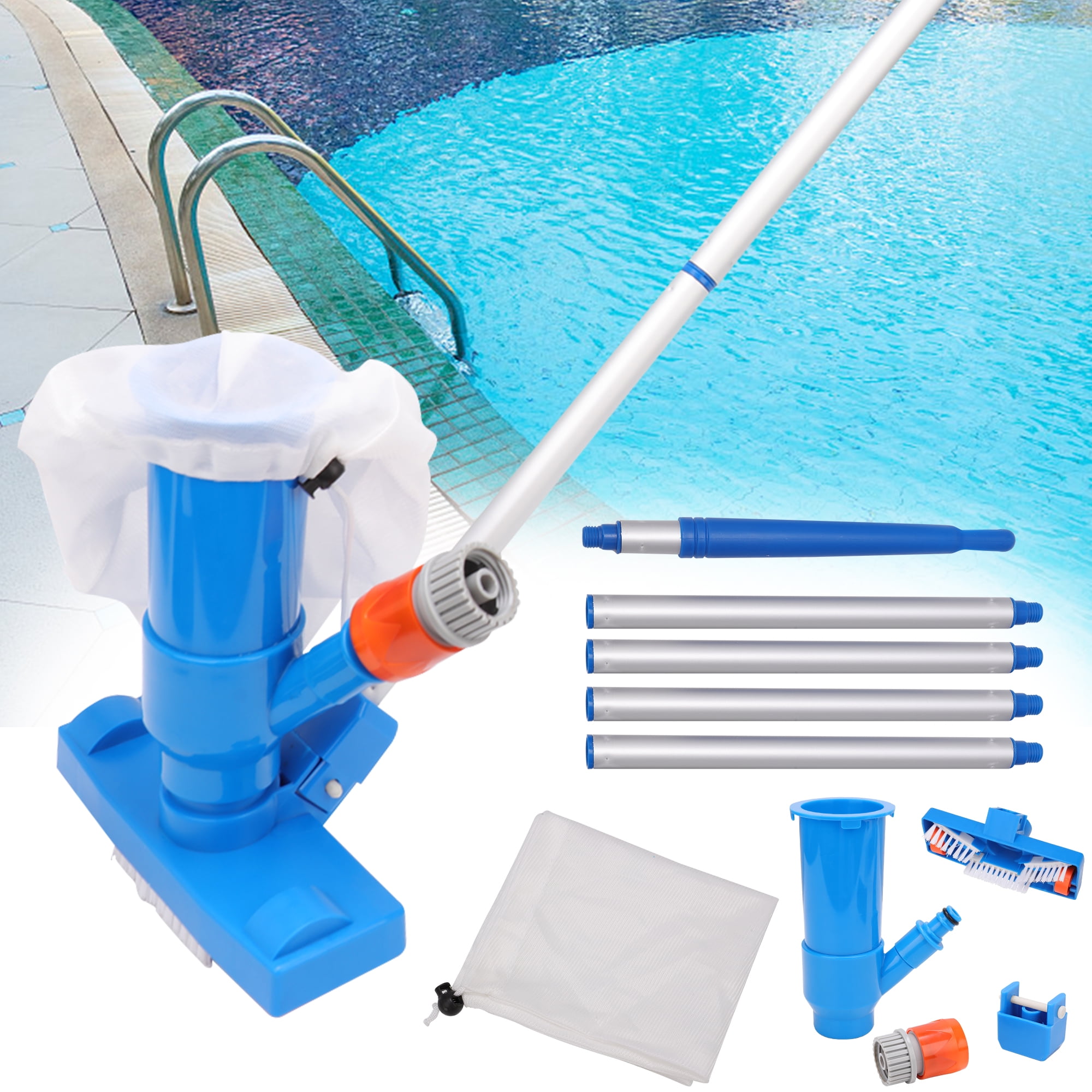 Pool Vacuum Cleaner Cleaning Kit Pool Maintenance Kit with Telescopic ...