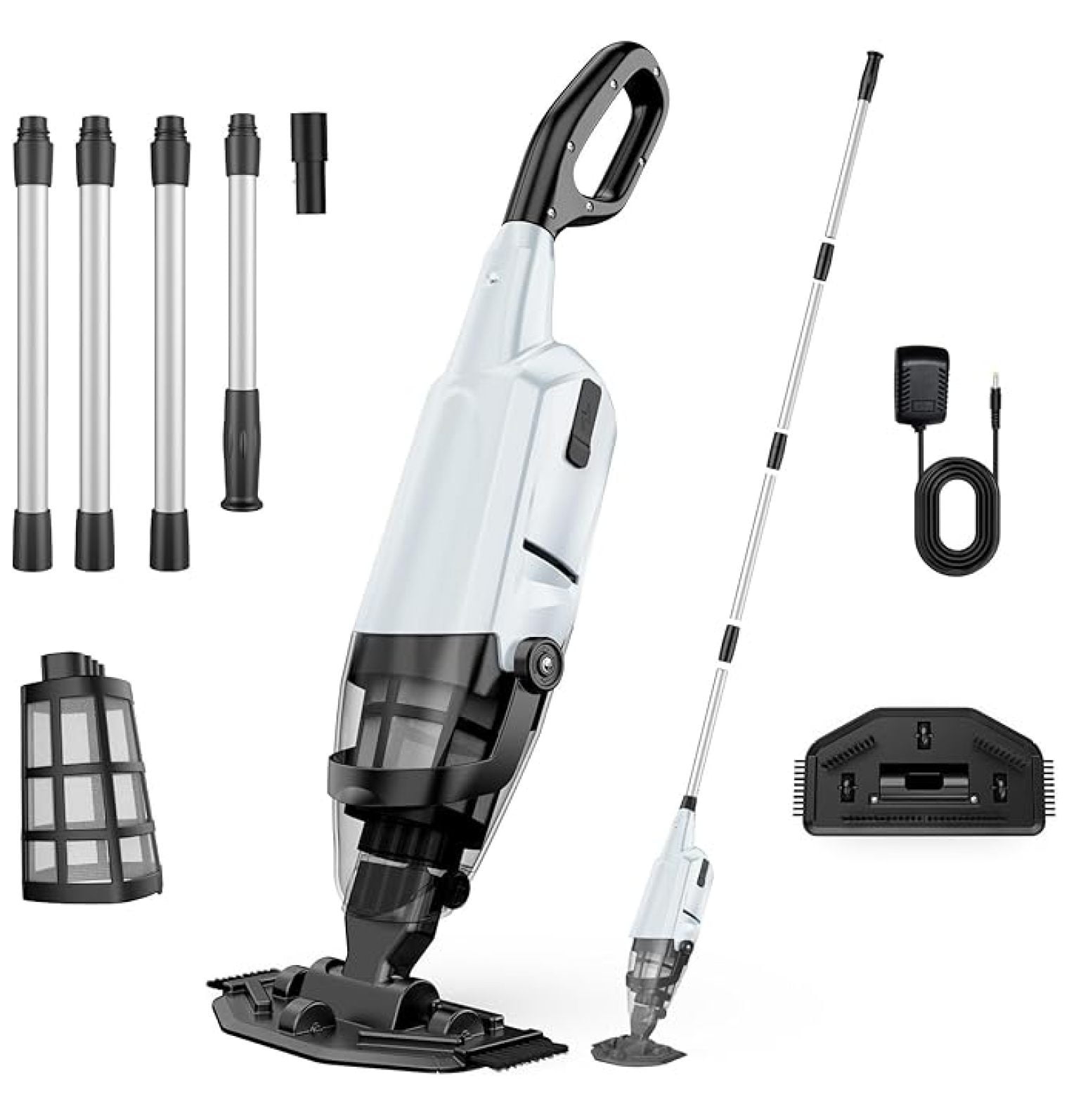Pool Vacuum for Above Ground Pools, Handheld Pool Vacuums with Brush ...