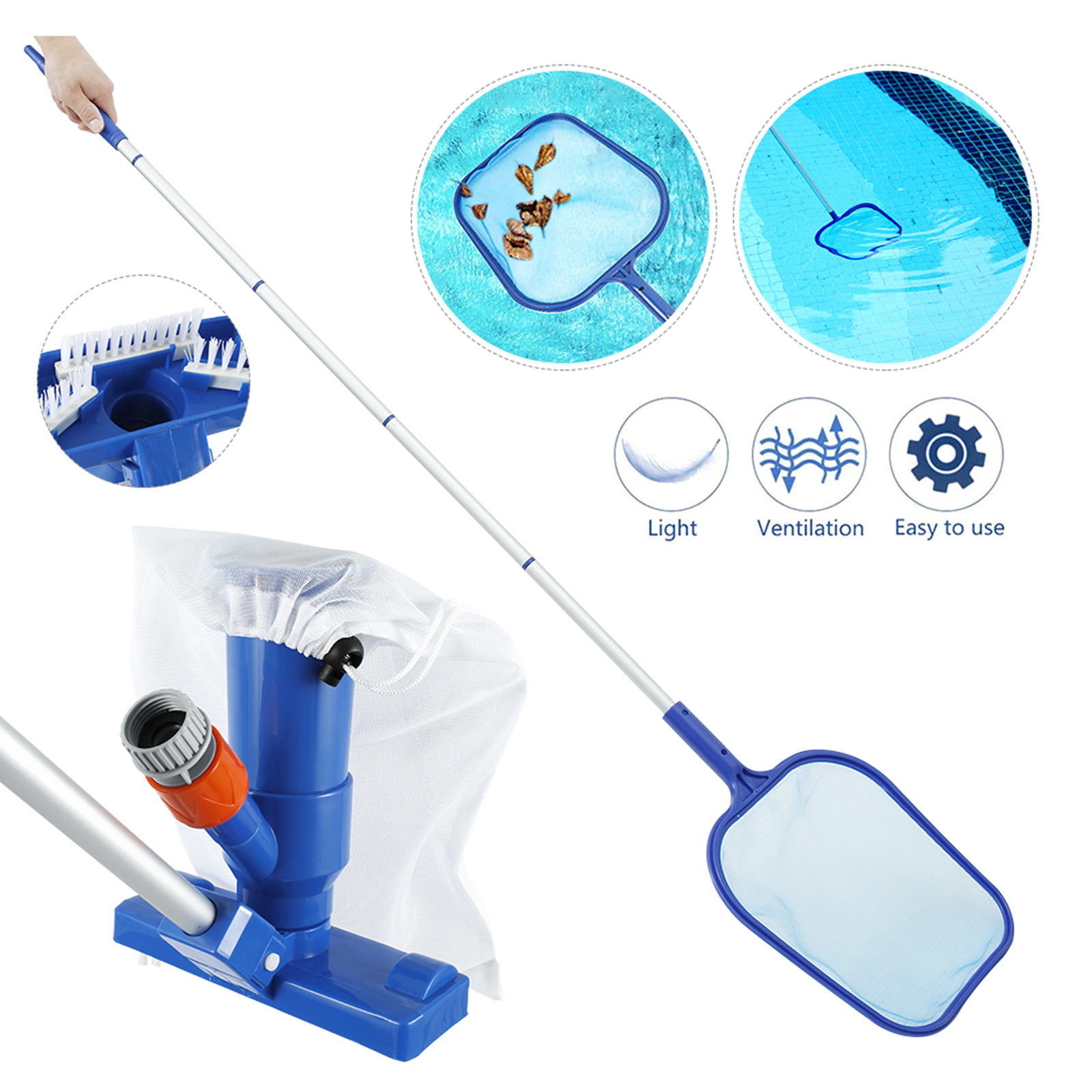 Pool Vacuum Head Kit Pool Jet Cleaner for Ground Swimming Pools Spa ...