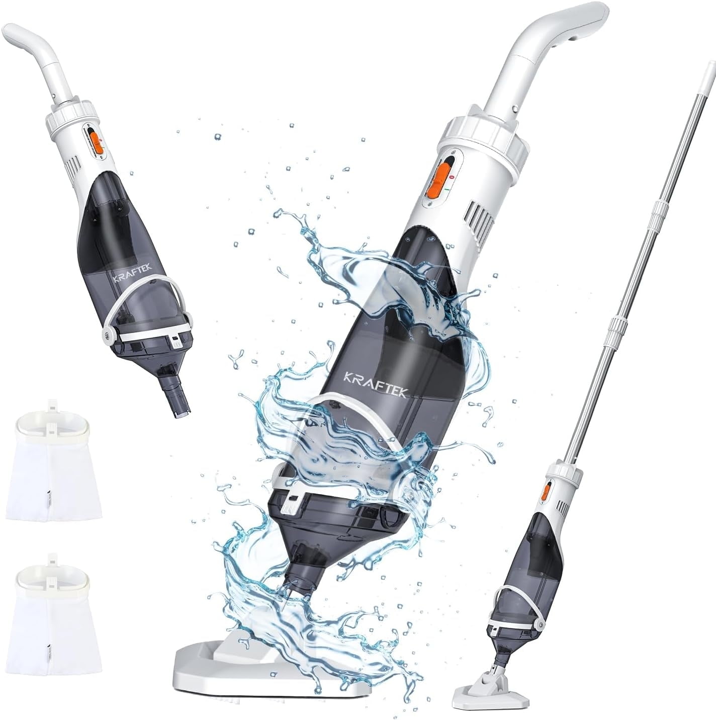 InoKraft Cordless Pool Vacuum, Rechargeable, 60 Mins Runtime - Walmart.com