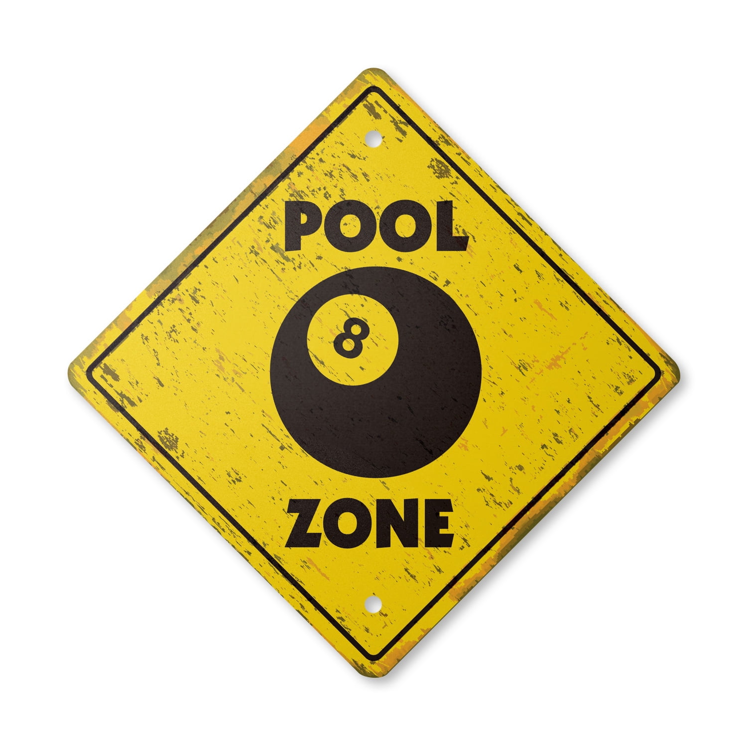 Pool Vintage Crossing Sign Zone Xing | Indoor/Outdoor Plastic | 14 ...