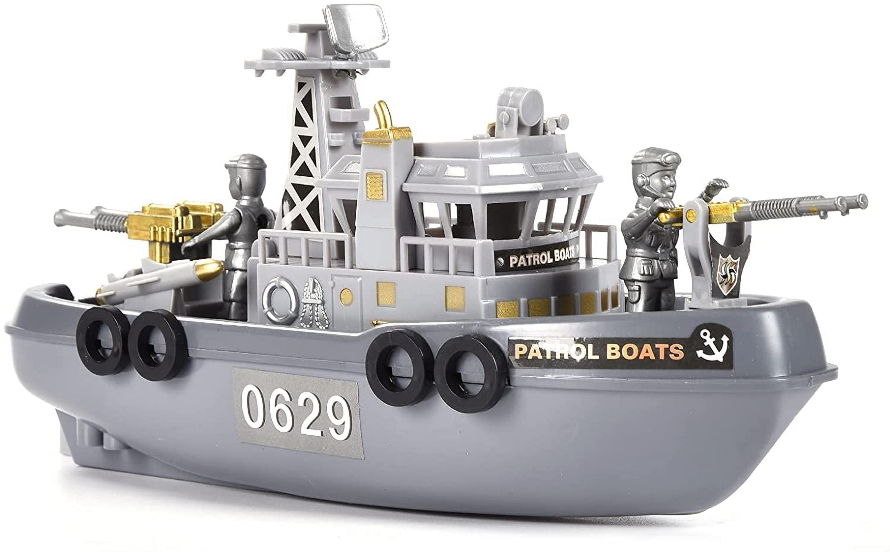 Kiddopark Pool Warship Toy Boat, Bath Toy Aircraft Carrier, Interactive ...