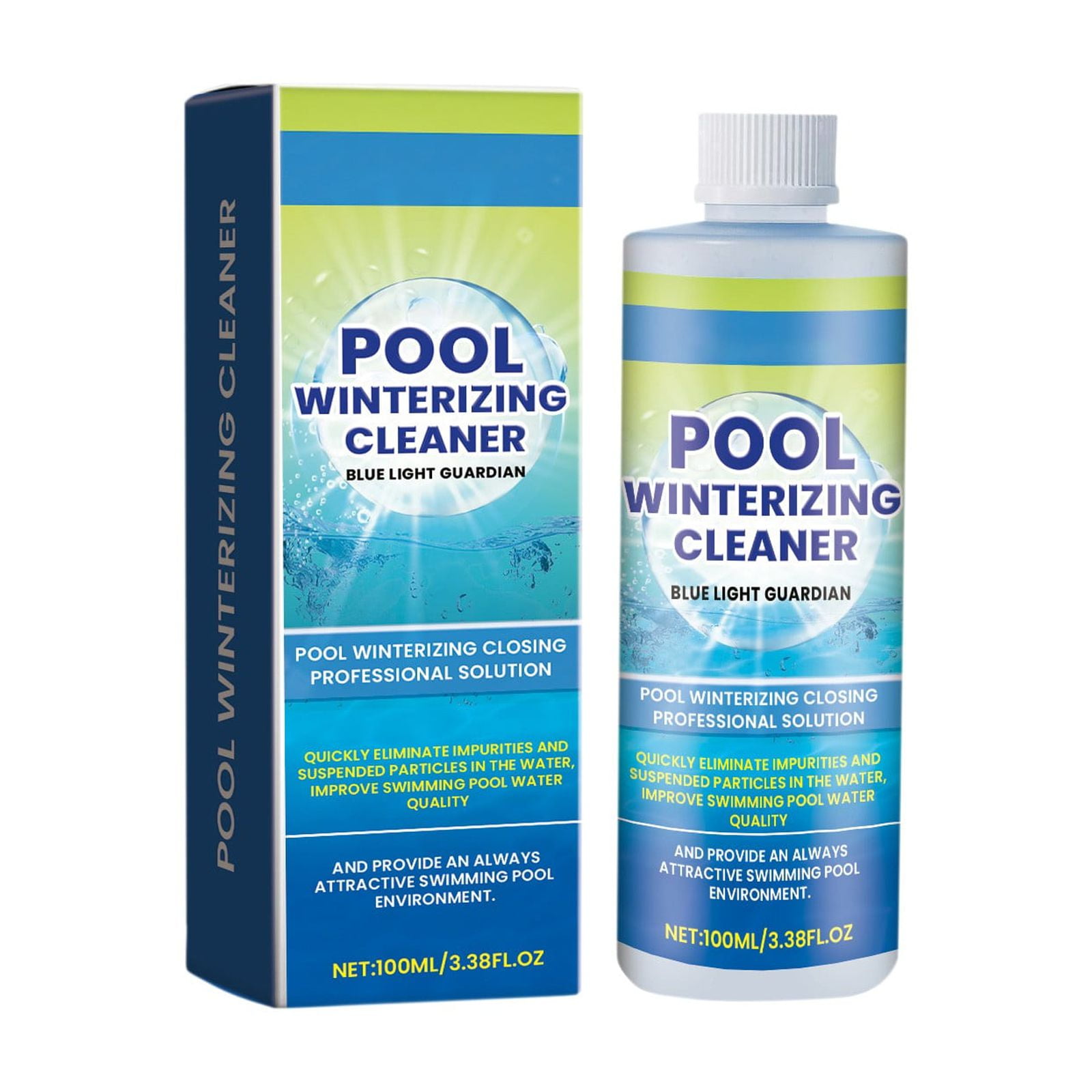 Pool Water Clarifier, 100Ml Pool Cleaner, Rapidly Removes Impurities ...