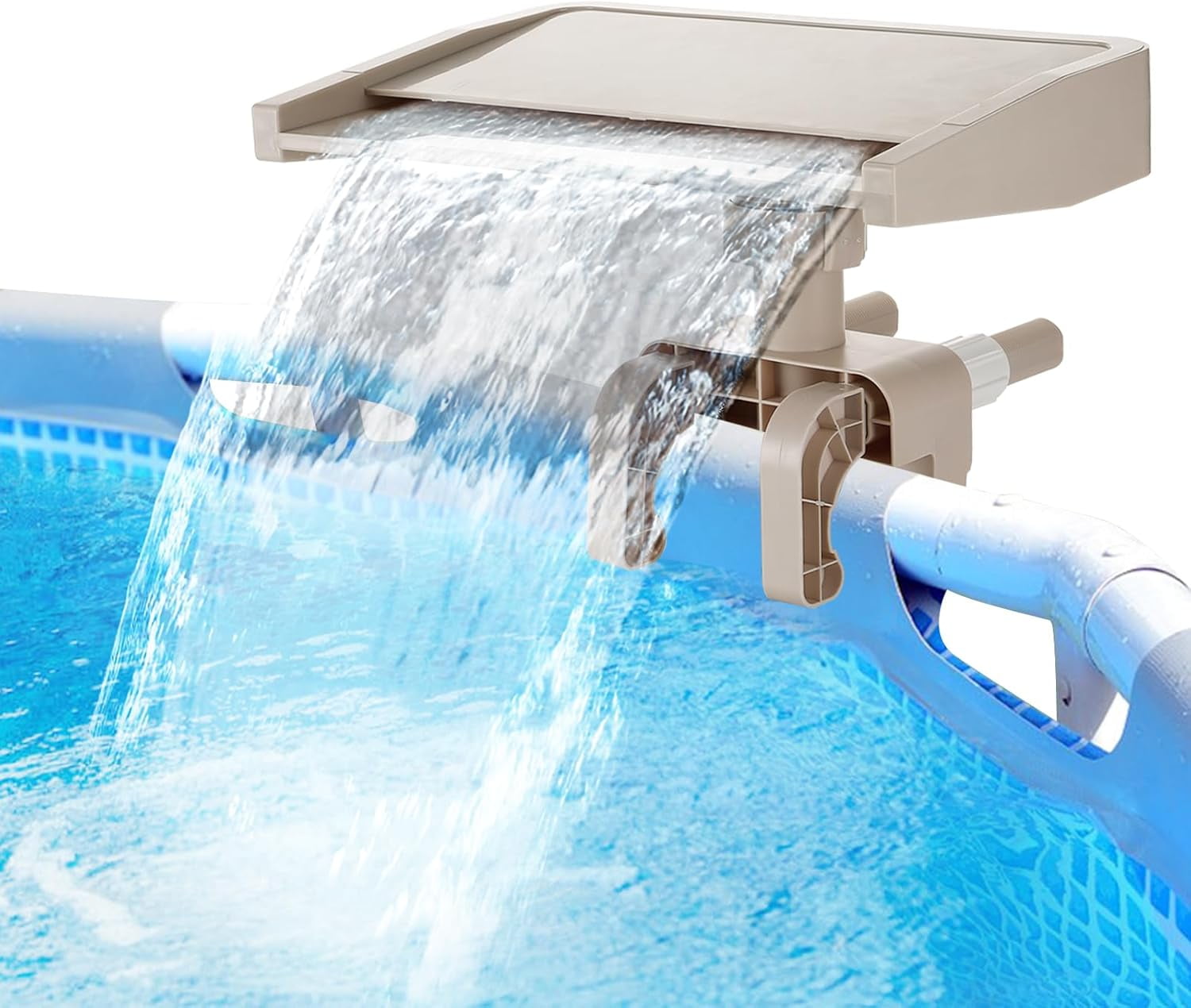 Pool Waterfall for above Ground Pool, Easy to Install Pool Sprinkler ...