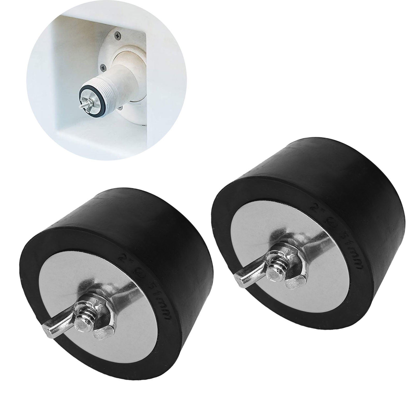 Pool Winter Plugs, 2" Expandable Rubber Stoppers For Pipe Protection ...