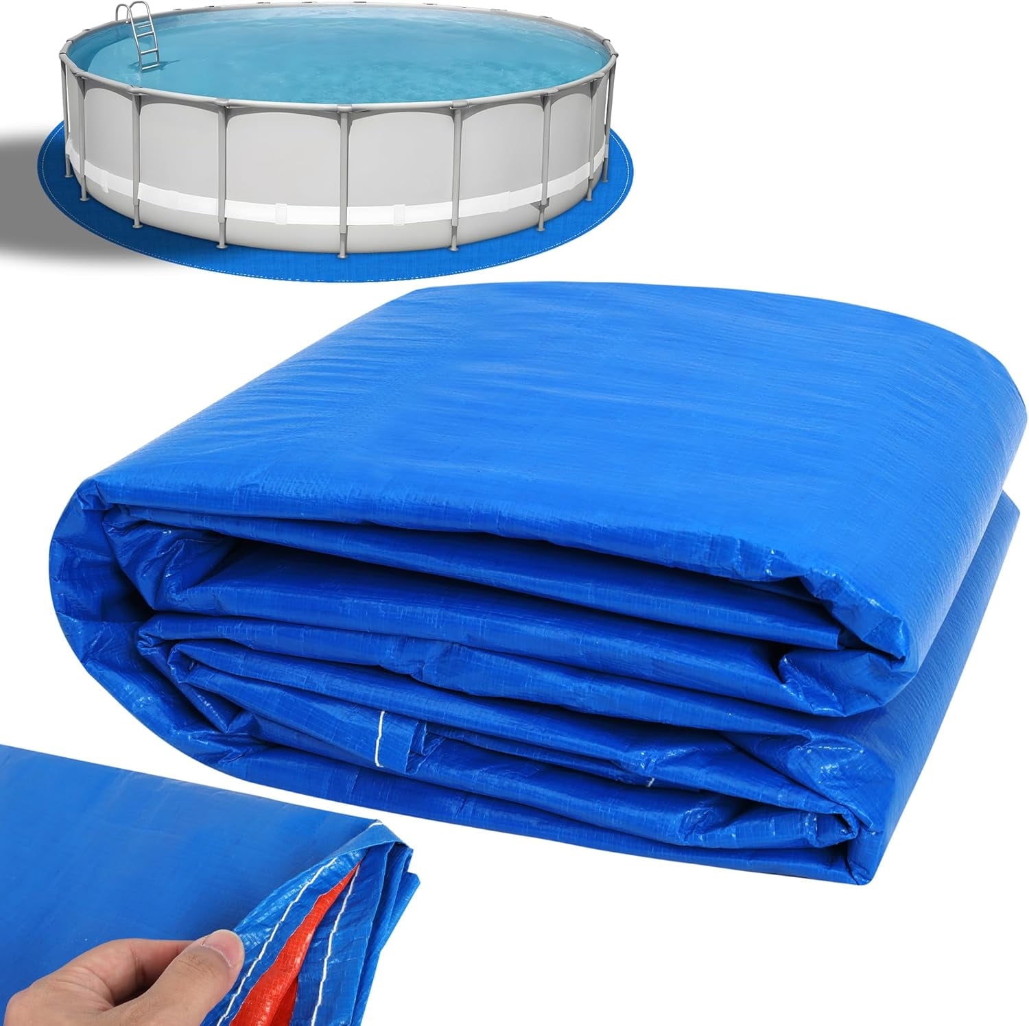Pool pad, Pool Liner Pads Pool pad 18 FT Round Pool pad for Above ...