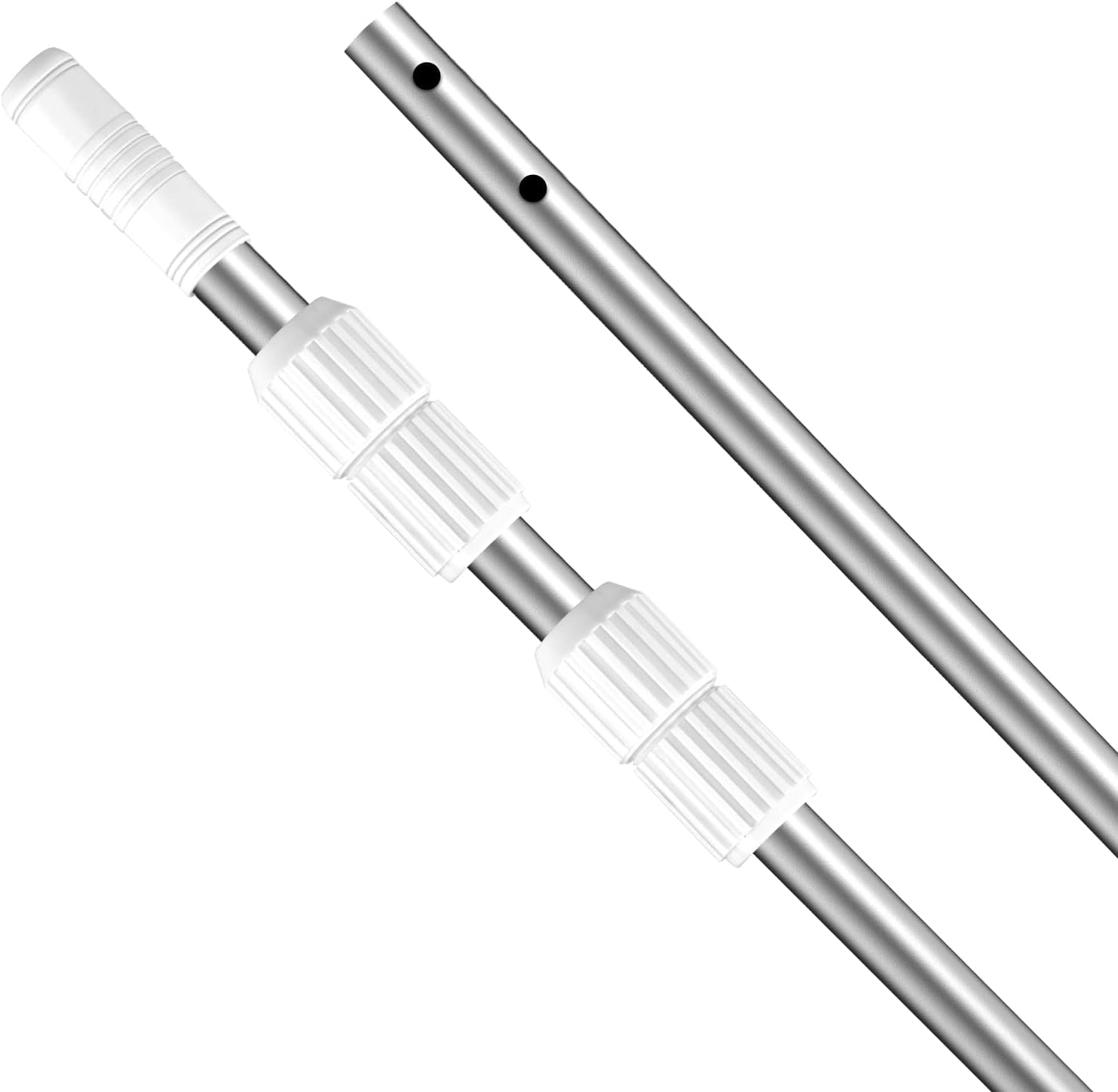 Pool pole, professional thickened telescopic pool pole, pool cleaning ...