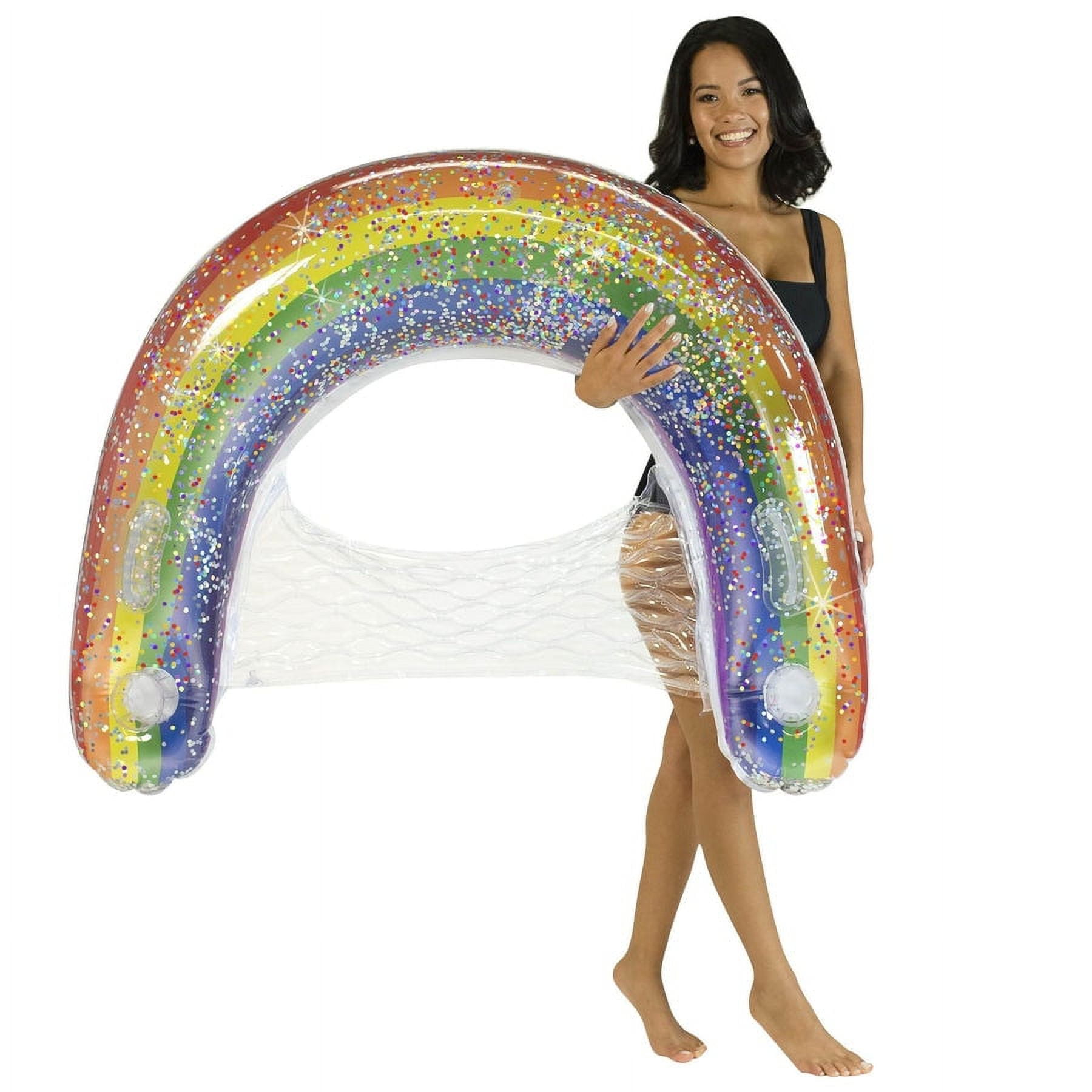 PoolCandy Inflatable Rainbow Sun Chair Float - Walmart.com