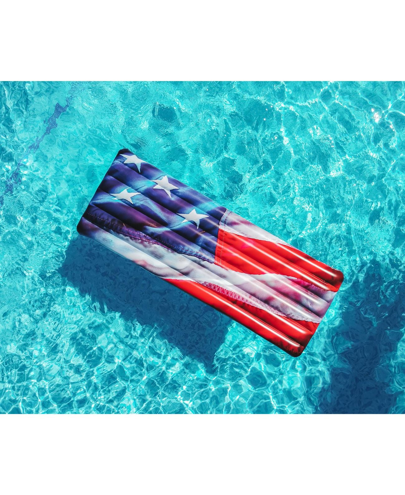 PoolCandy Stars & Stripes Deluxe Mattress Pool Raft - Walmart.com