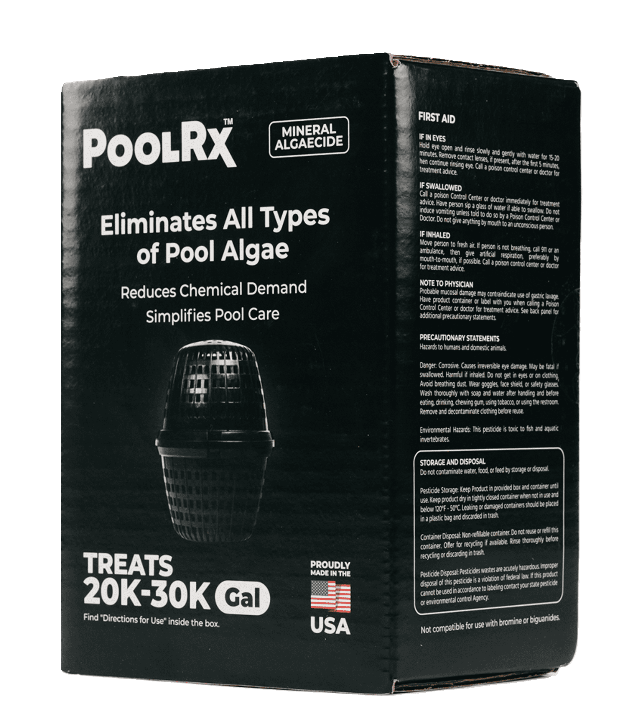 PoolRX 30K Gallon Algae Remover & Chlorine Booster, Swimming Pool ...