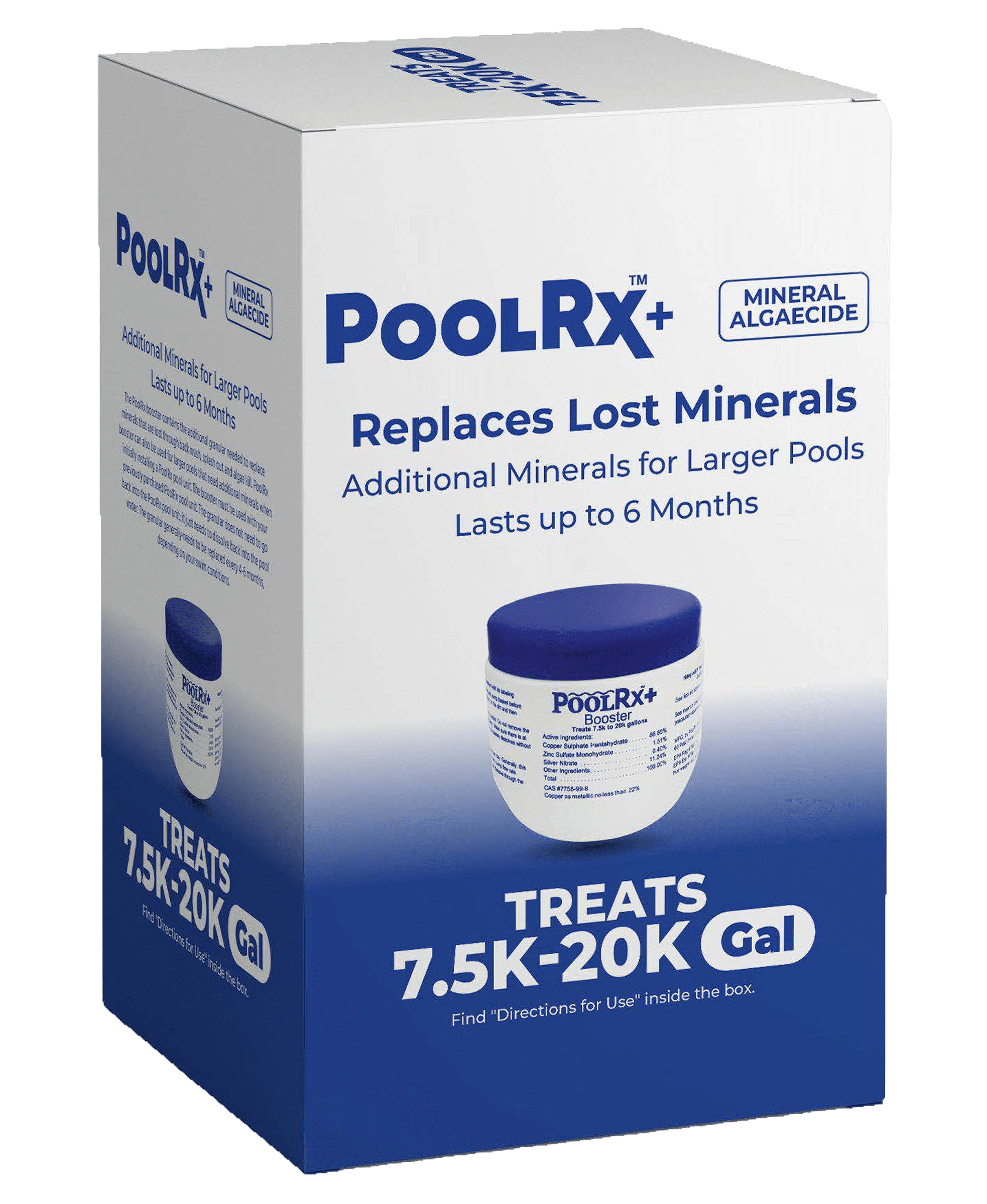 PoolRx+ Booster for Algae Treatment and Water Mineral Replacement ...
