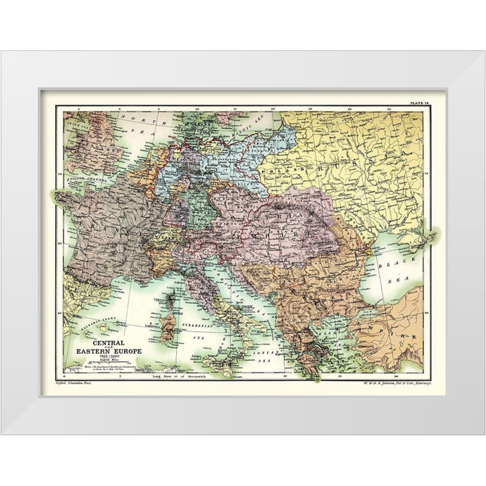 Poole 18x15 White Modern Wood Framed Museum Art Print Titled - Central ...