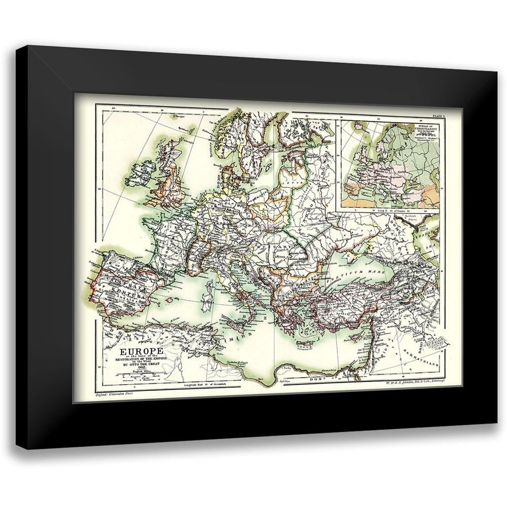 Poole 24x19 Black Modern Framed Museum Art Print Titled - Europe Otto ...
