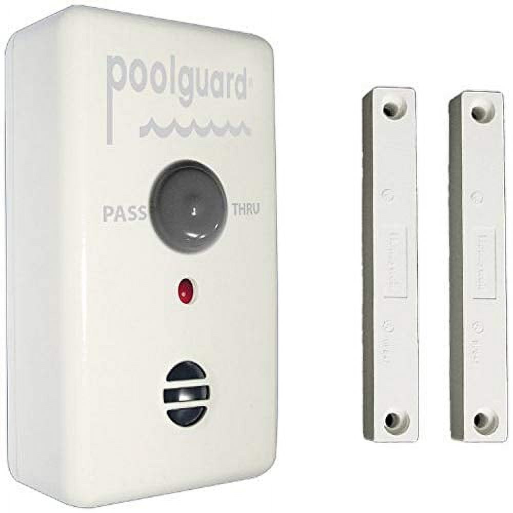 Poolguard GAPT-2 Outdoor Pool Gate Alarm,White - Walmart.com